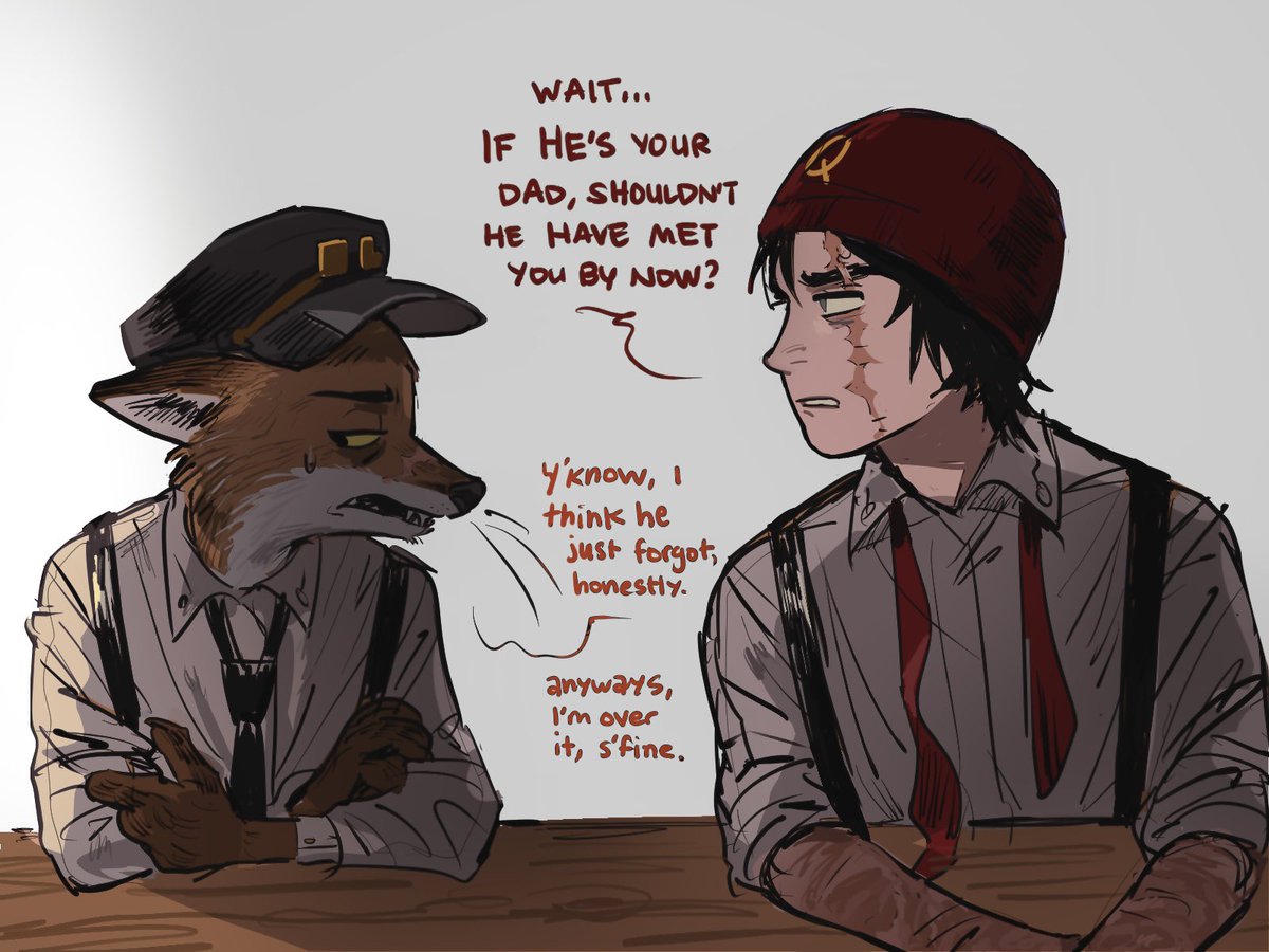 「coloured a sketch i had from way back when 」fuelの漫画