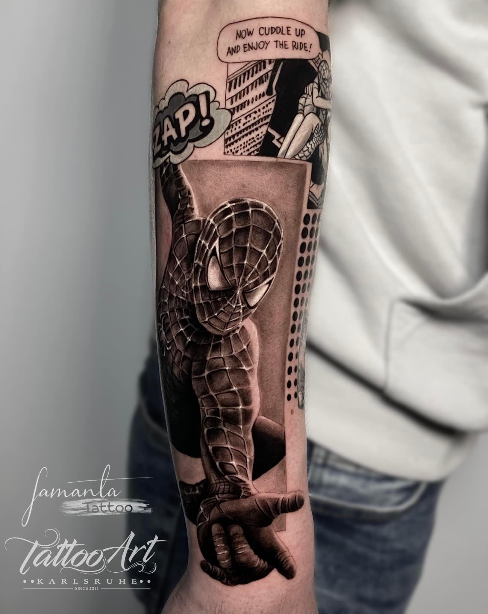 Spiderman Forearm Tattoos 70 Spider Man Tattoo Designs To Inspire Your