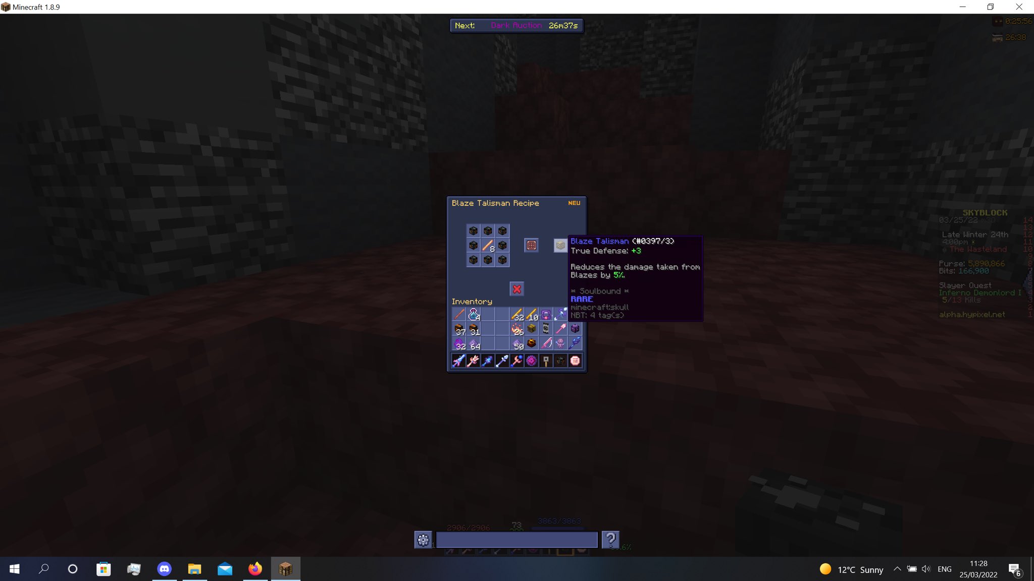 Minecraft Blaze Rod Sword