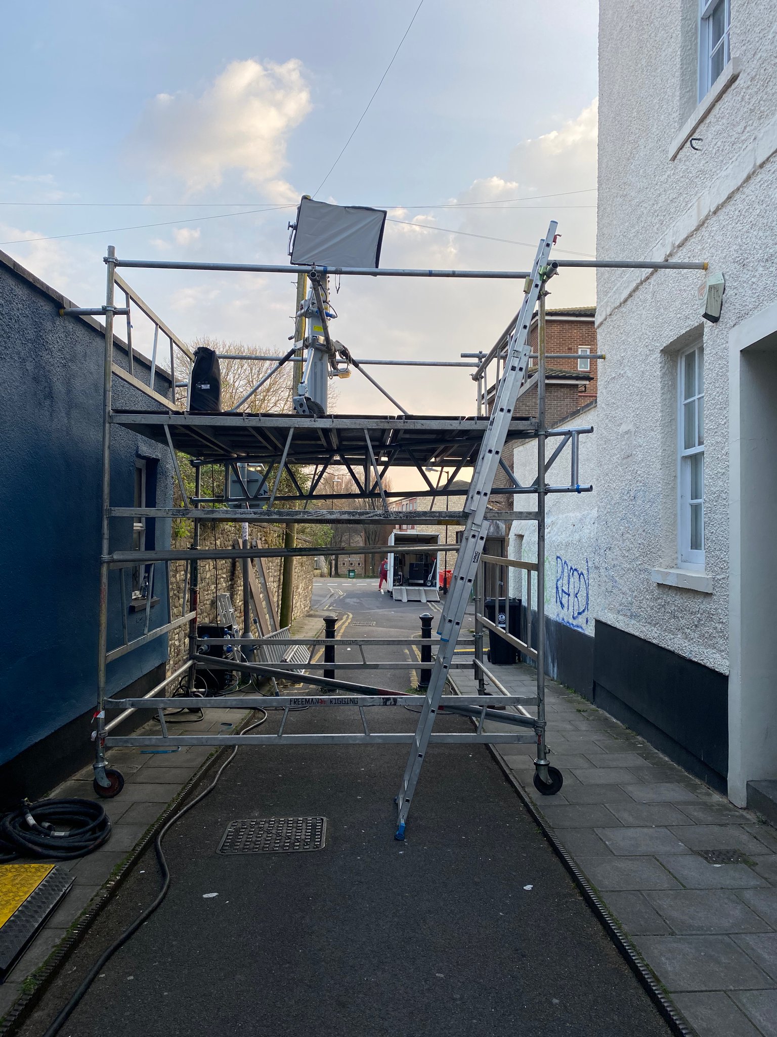 What's Filming In Bristol? on Twitter: "Sid Gentle filming Rain Dogs for BBC in Ship Lane and ...