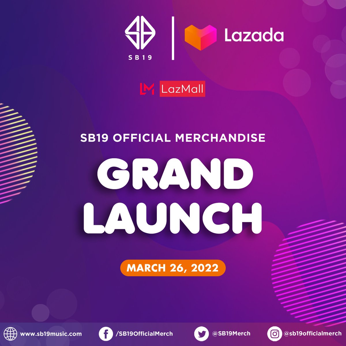 PLUSX on Twitter: "📢 SB19 OFFICIAL MERCHANDISE GRAND LAUNCH IN LAZADA Follow our Lazada Flagship ...