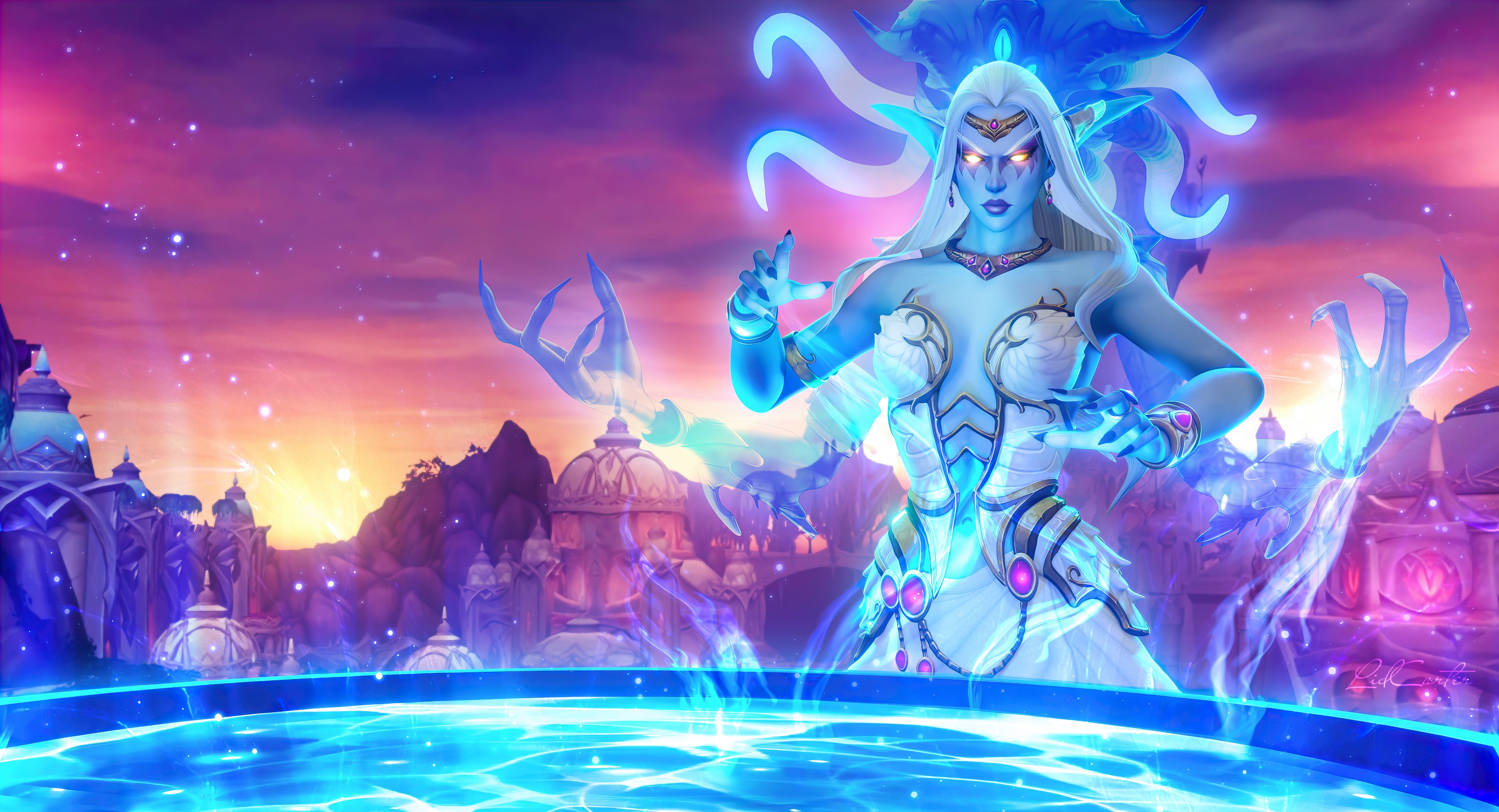 🌿 𝐿𝒾𝒹𝑒𝓂𝒾𝓃𝒶 𝒞𝒶𝓇𝓉𝑒𝓇 ☀ on Twitter: "💜𝓛𝓪𝓭𝔂, 𝓗𝓮𝓻 𝓡𝓪𝓭𝓲𝓪𝓷𝓬𝓮, 𝓠𝓾𝓮𝓮𝓷... 𝓐𝔃𝓼𝓱𝓪𝓻𝓪!💙 This art was inspired ...