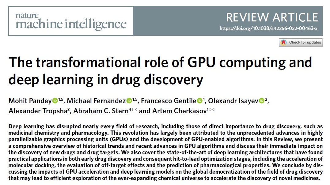 OGAWA, Tadashi on Twitter: "=> "The transformational role of GPU computing and deep learning in ...