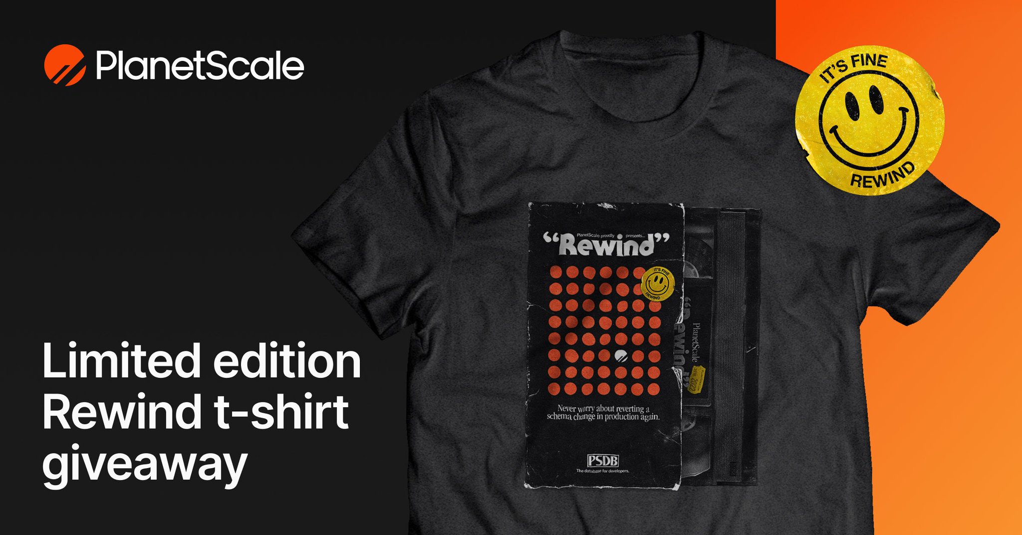 PlanetScale on Twitter: "In celebration of Rewind launch, we are giving away limited-edition t ...