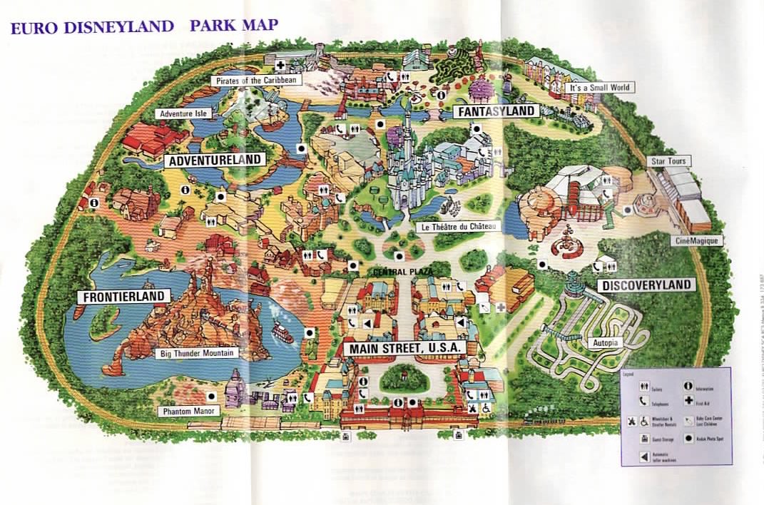 Adventureland Disneyland Map