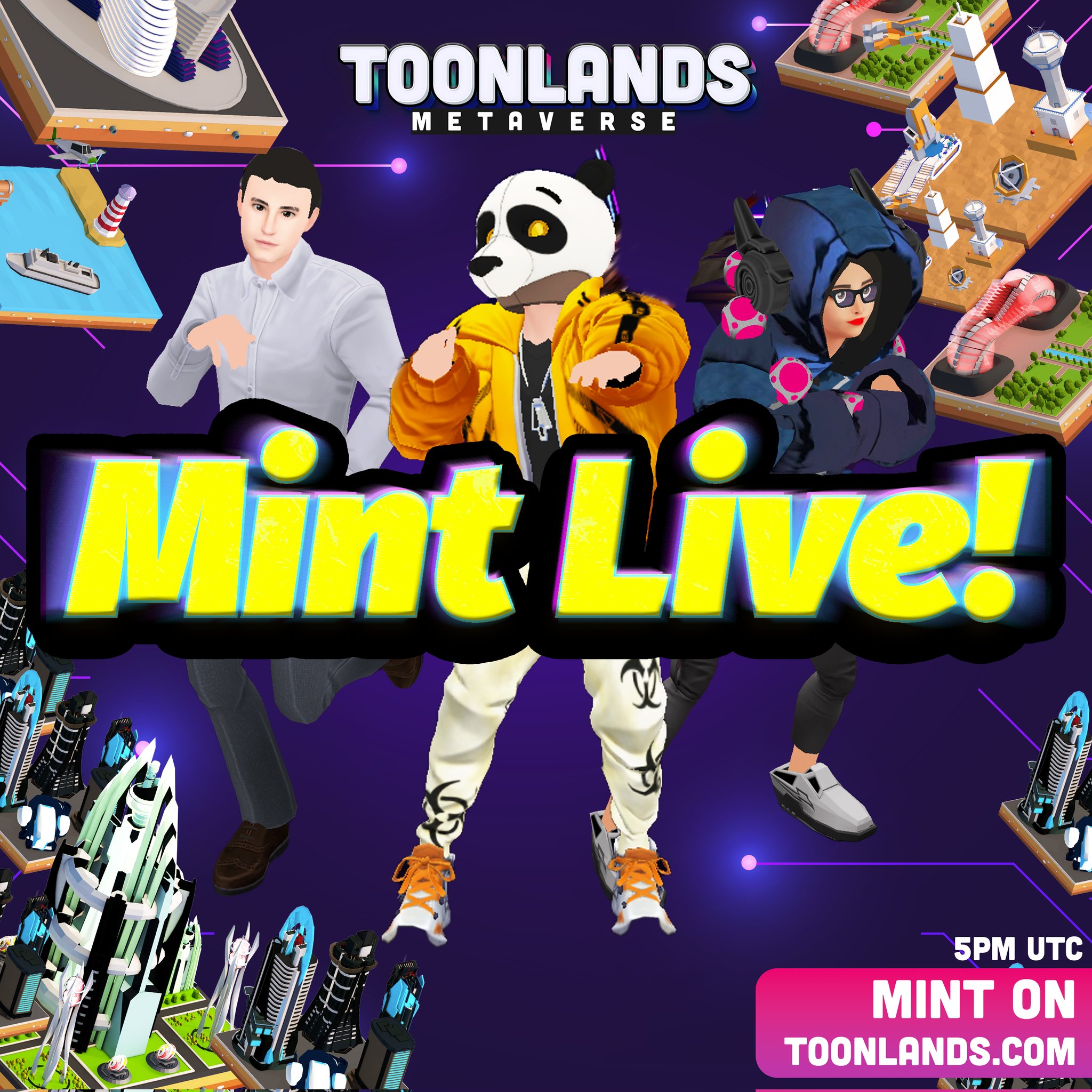 Toonlands NFT 🌍 MINT IS LIVE! 🔥 on Twitter: "Mint Live! Mint a Toonlands Metaverse NFT right now ...