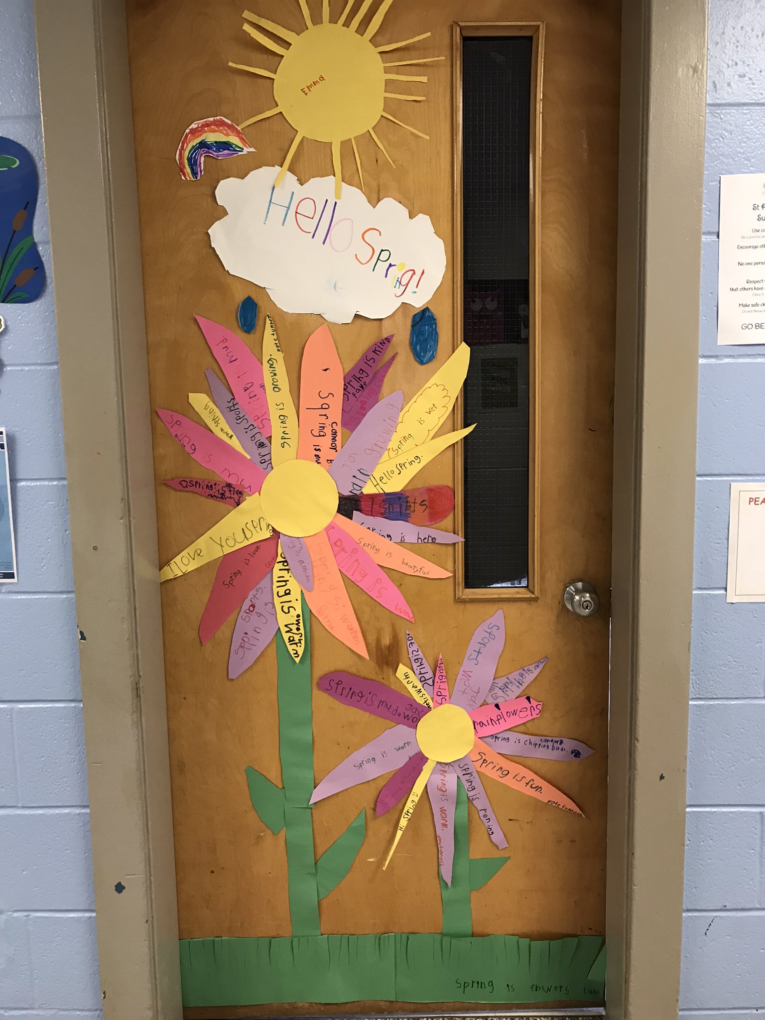 Classroom Door Decorations Spring