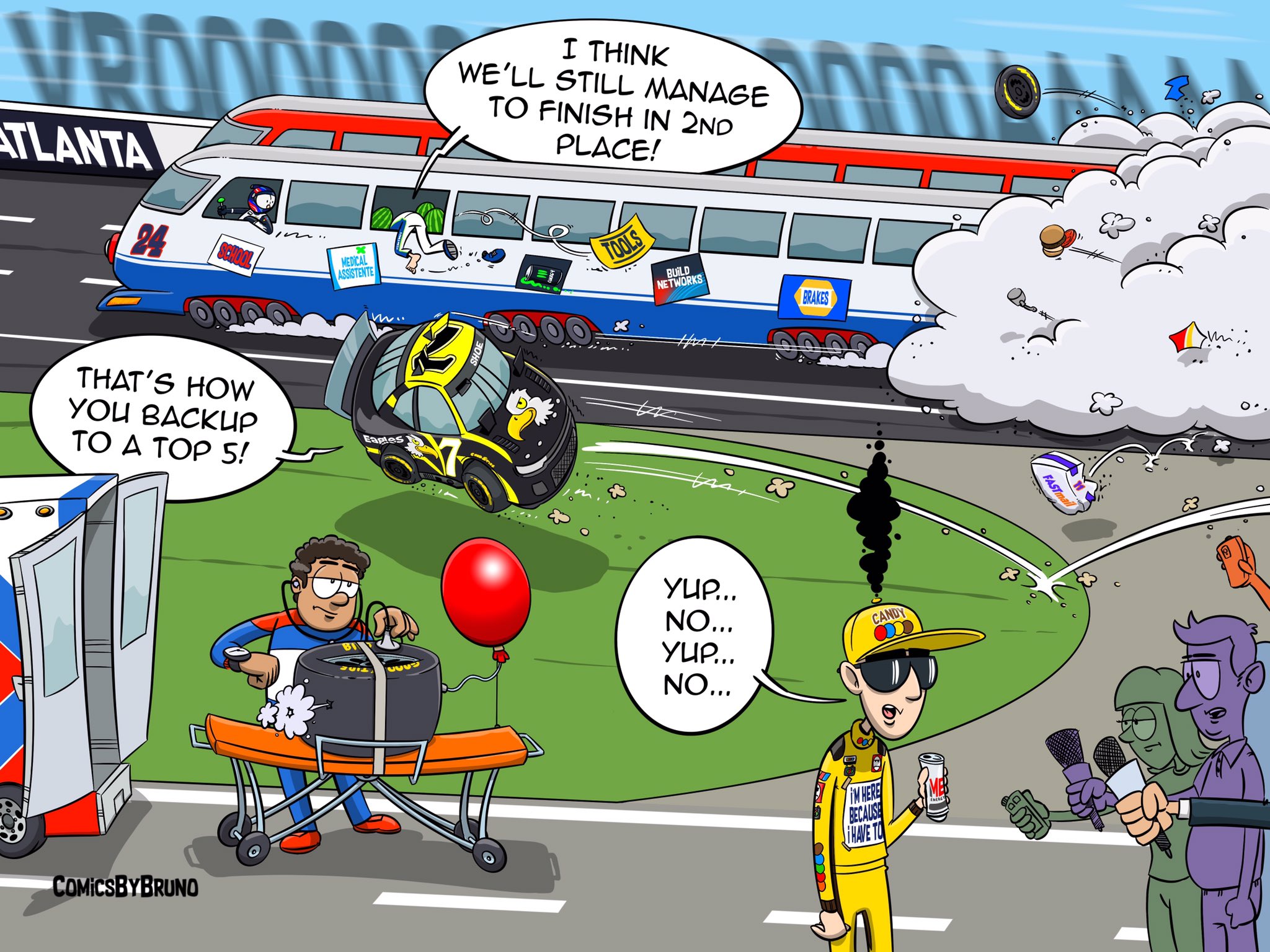 Nascar Cartoon