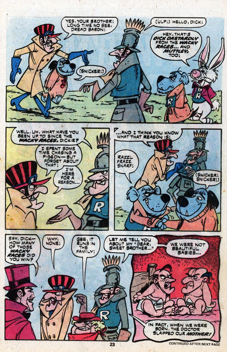 「Fact: Dick Dastardly and Muttley couldn't be in the Laff-A-l」Hanna ...