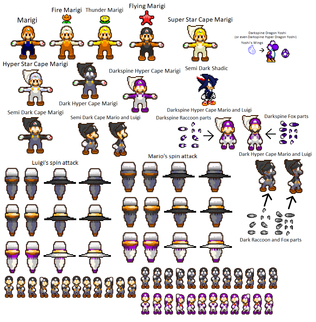 Hyper Mario Sprites