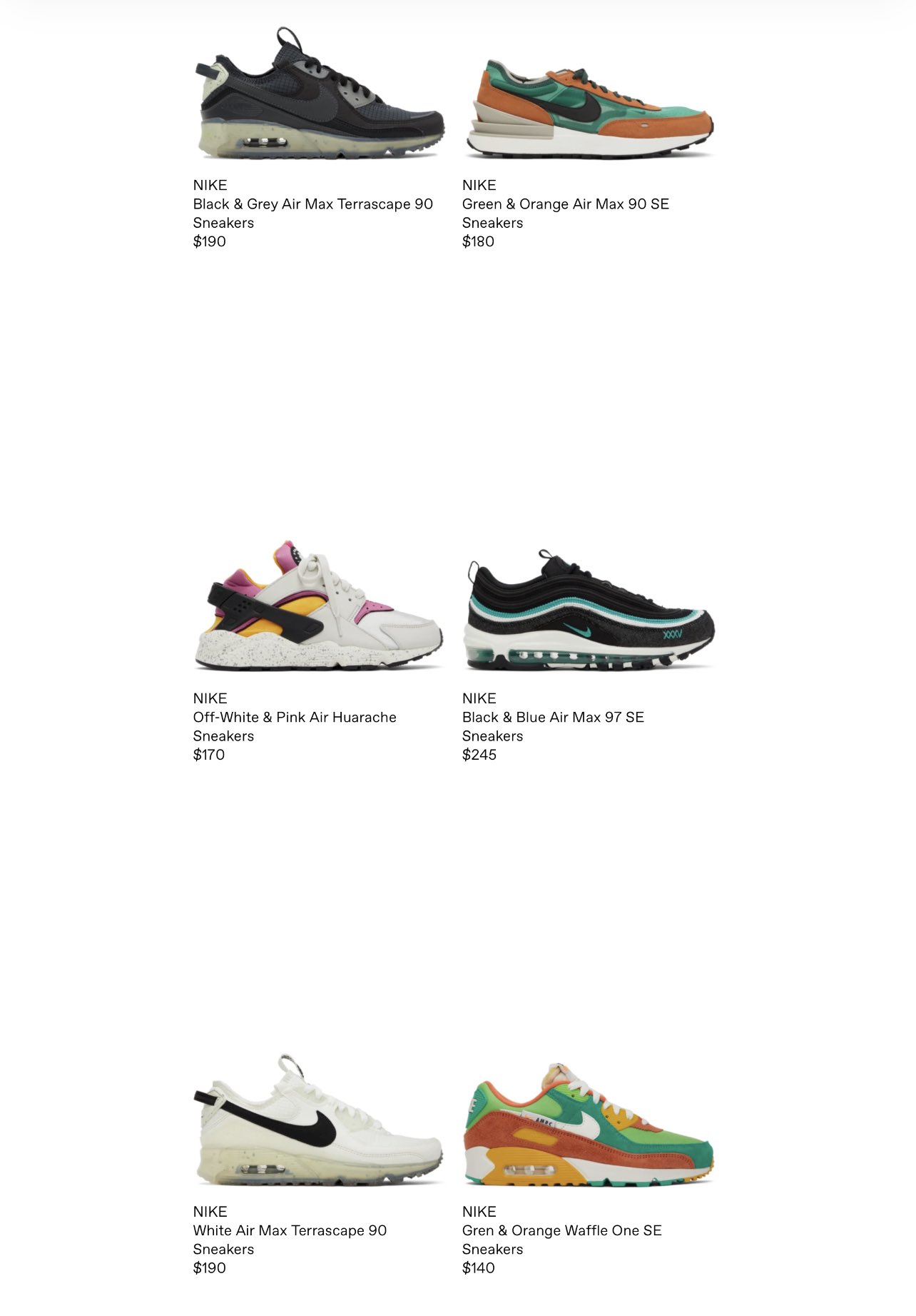 SNKR_TWITR on Twitter: "Few New Arrivals dropped via Ssense Shop -> https://t.co/bRjAXoH1sX Try ...