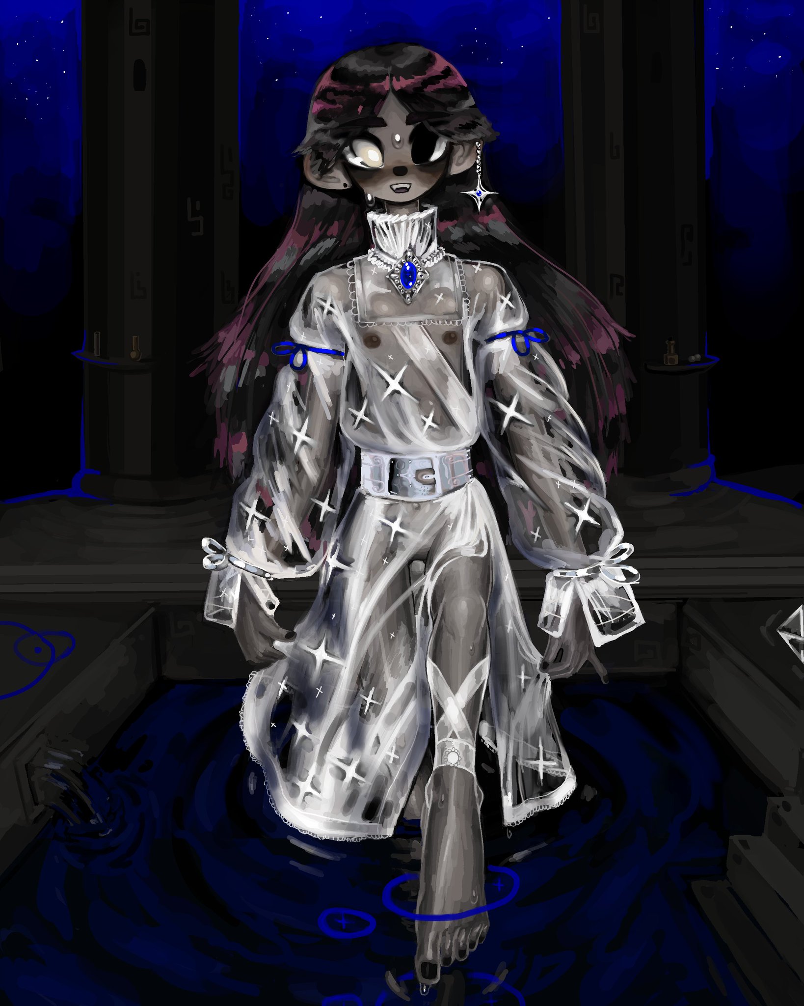 cappy on Twitter: "Celestial Nudist Sorceress enjoying her bath https://t.co/dkuSEkh2GI" / Twitter