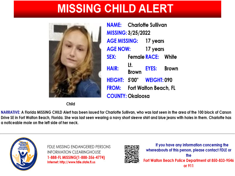 FDLE on Twitter: "Please share this post! A Florida MISSING CHILD Alert has been issued for ...