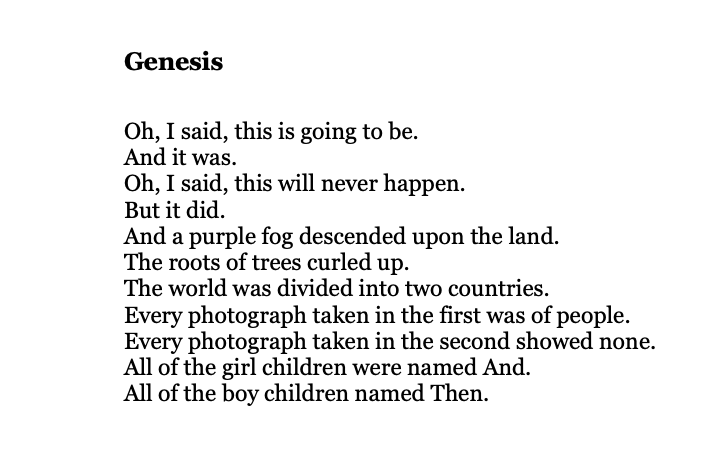 Maya C. Popa on Twitter: "Mary Ruefle: https://t.co/tNYG8DqYQc" / Twitter