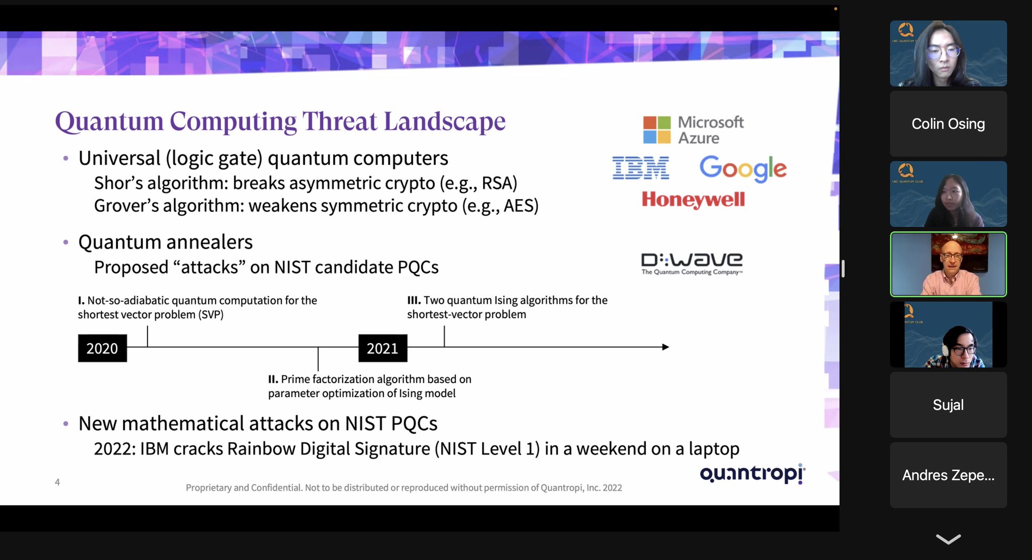 Quantropi Inc on Twitter: "Thanks to the UBC Quantum Club for the opportunity to host your # ...