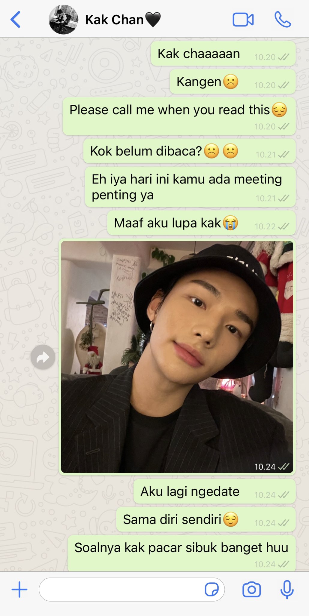 snow. | hyunho au📌 on Twitter: "“Sampai kapan?” — chanjin two tweets au https://t.co/miJytuU9ej ...