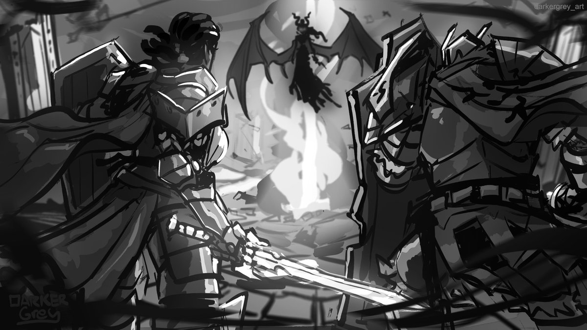 Seelah Appreciation Art [1-4] Standing beside Seelah to face the Abyss ...