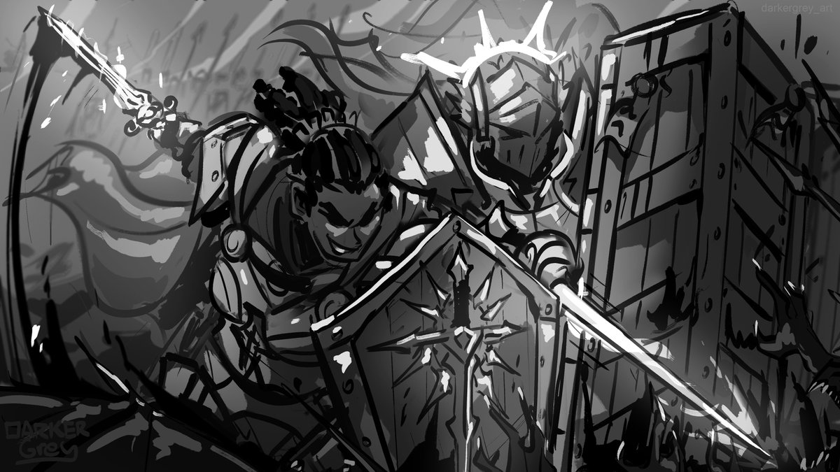 Seelah Appreciation Art [1-4] Standing beside Seelah to face the Abyss ...