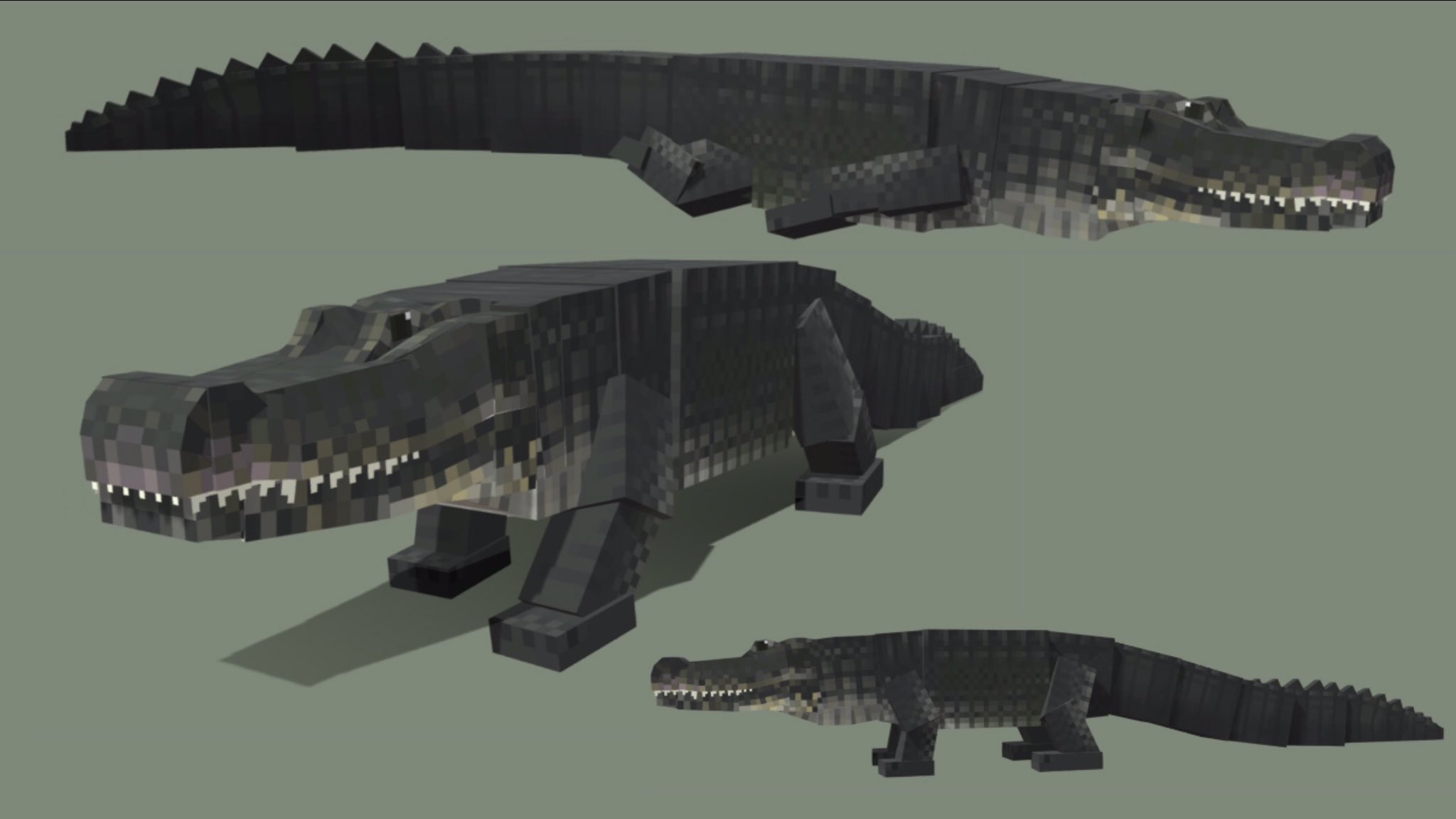 Minecraft Alligator Pixel Art