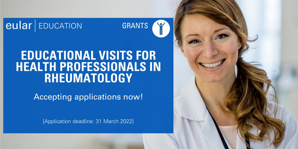 EULAR on Twitter: "📣 Application for #EULAR Educational Visits for Health Professionals in ...