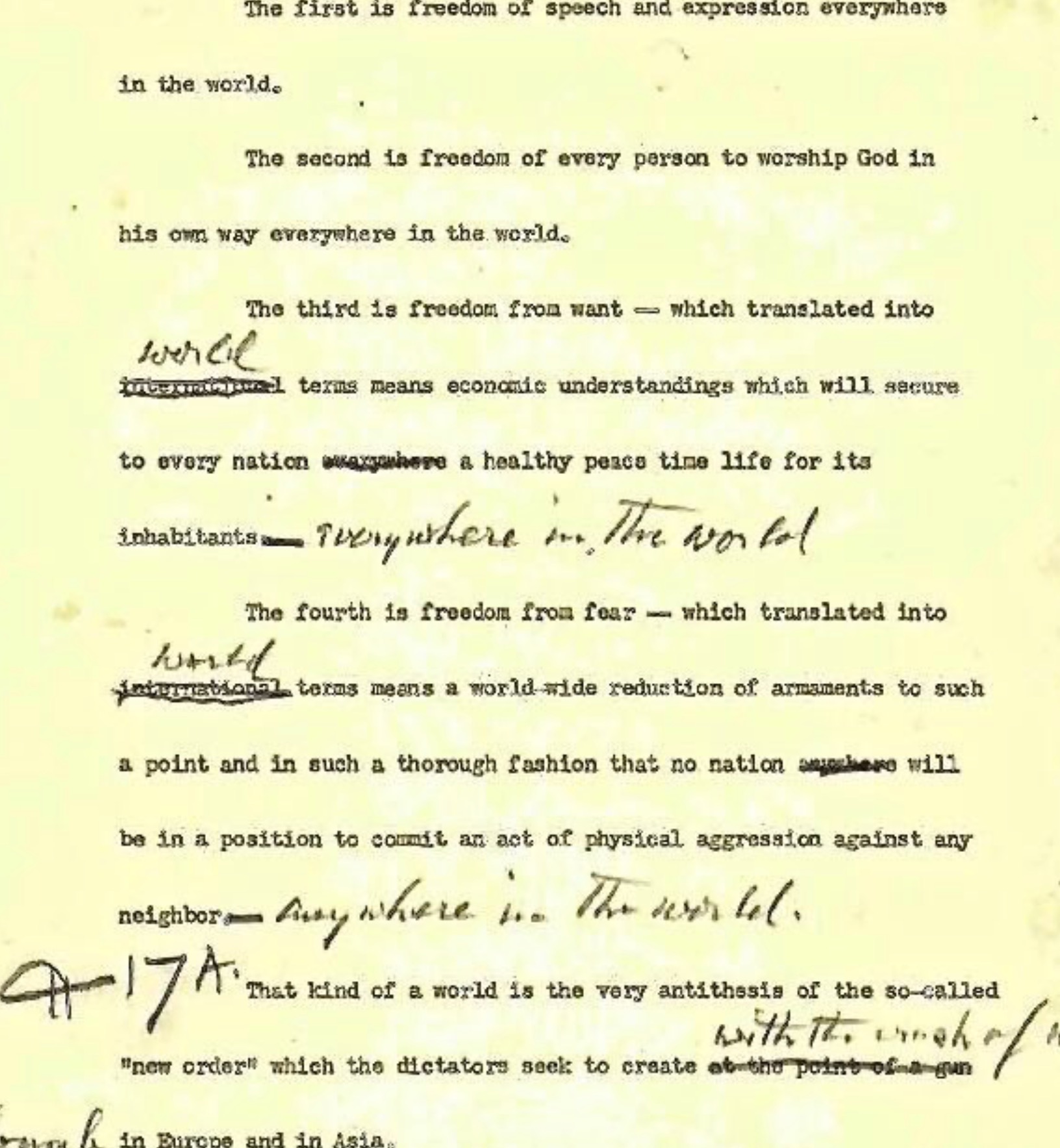 Michael Beschloss on Twitter: "FDR gave “Four Freedoms” speech to ...
