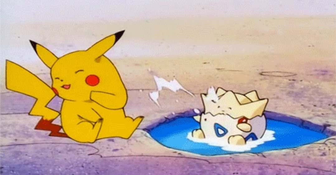 Togepi And Pikachu Kiss
