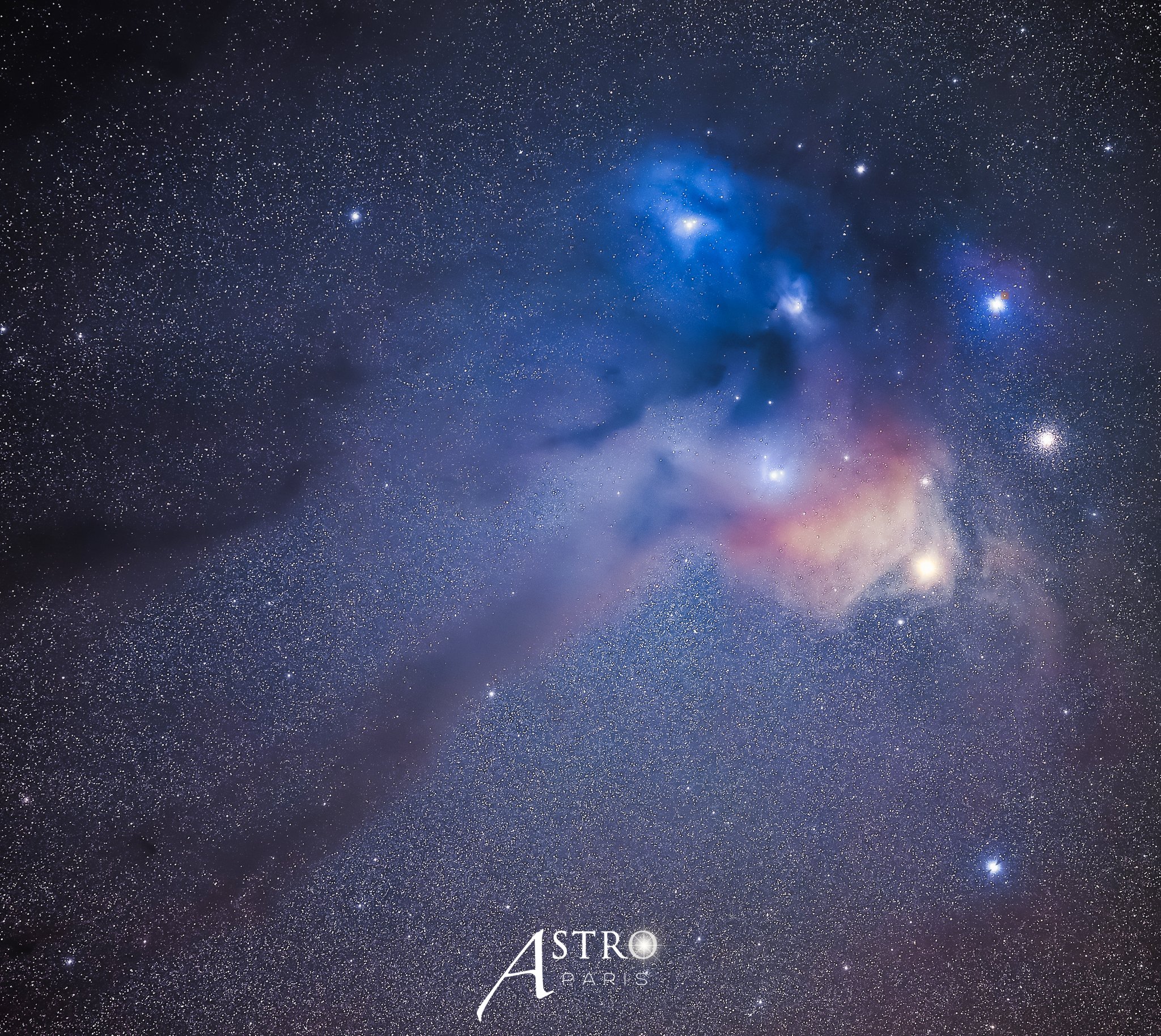 Antonio Paris on Twitter: "My first attempt of the Rho Ophiuchi cloud complex last night. 📷Canon ...