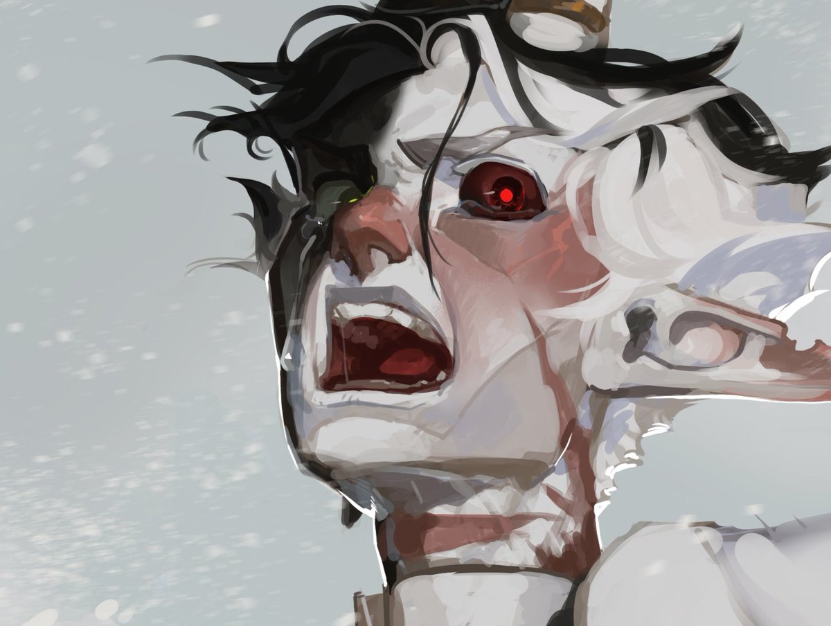 「Close up (he really is alive peepoWow) 」| Pink In Ink のイラスト