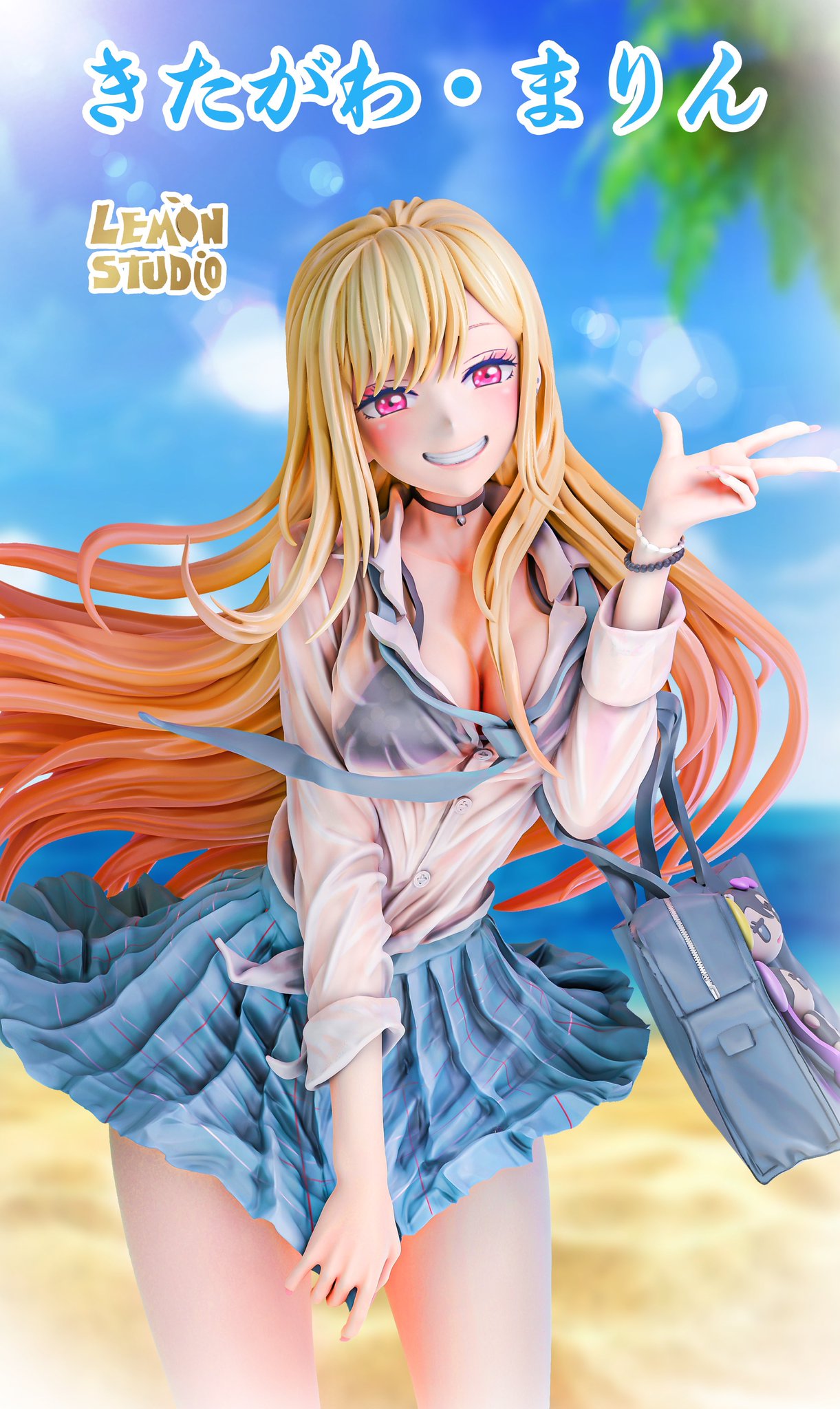 hamajippaR18 on Twitter: "Lemon studio 更衣人偶坠入爱河 喜多川海梦 新品公布 与五条在海边嬉戏，弄湿身体，意外显露迷人身材 ⚠️涂装采用湿身风格 ...