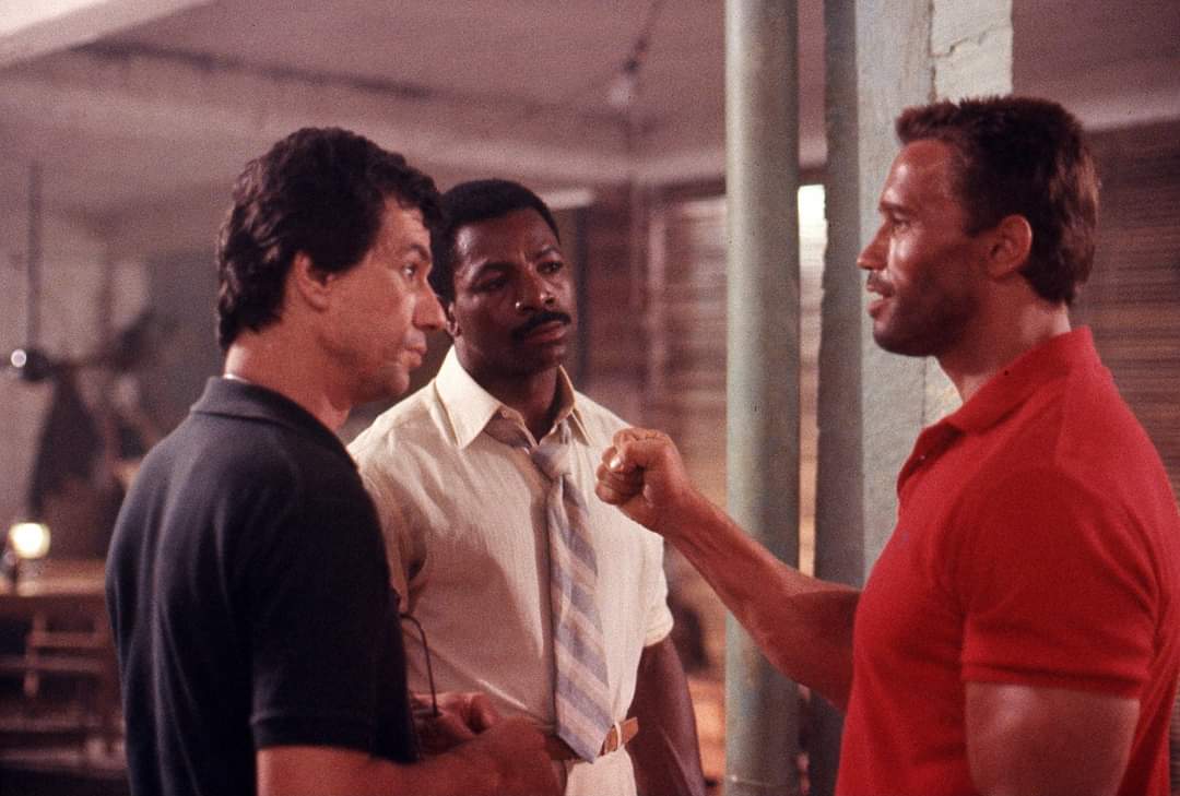 Arnold Schwarzenegger Predator Handshake