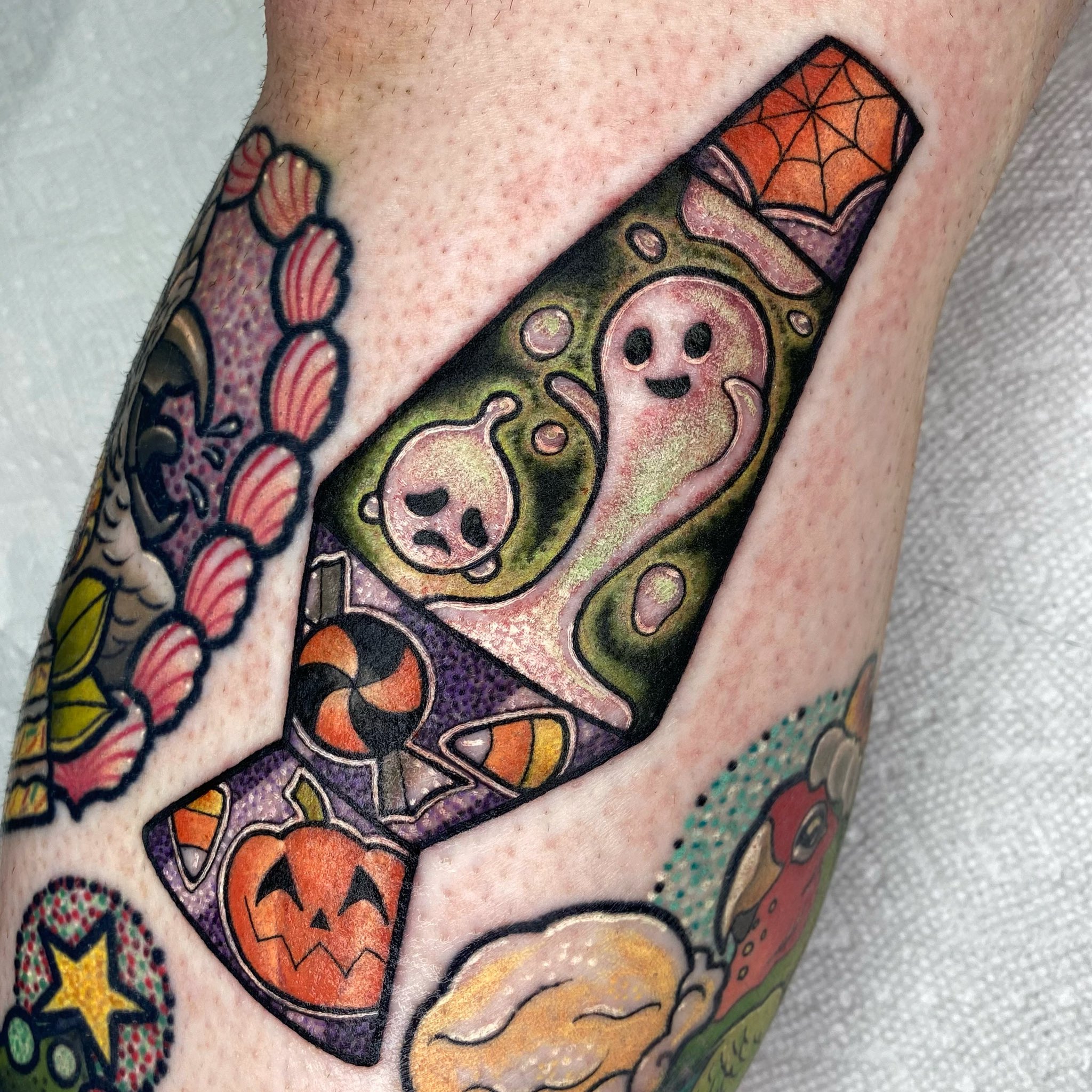 Traditional Lamp Tattoo