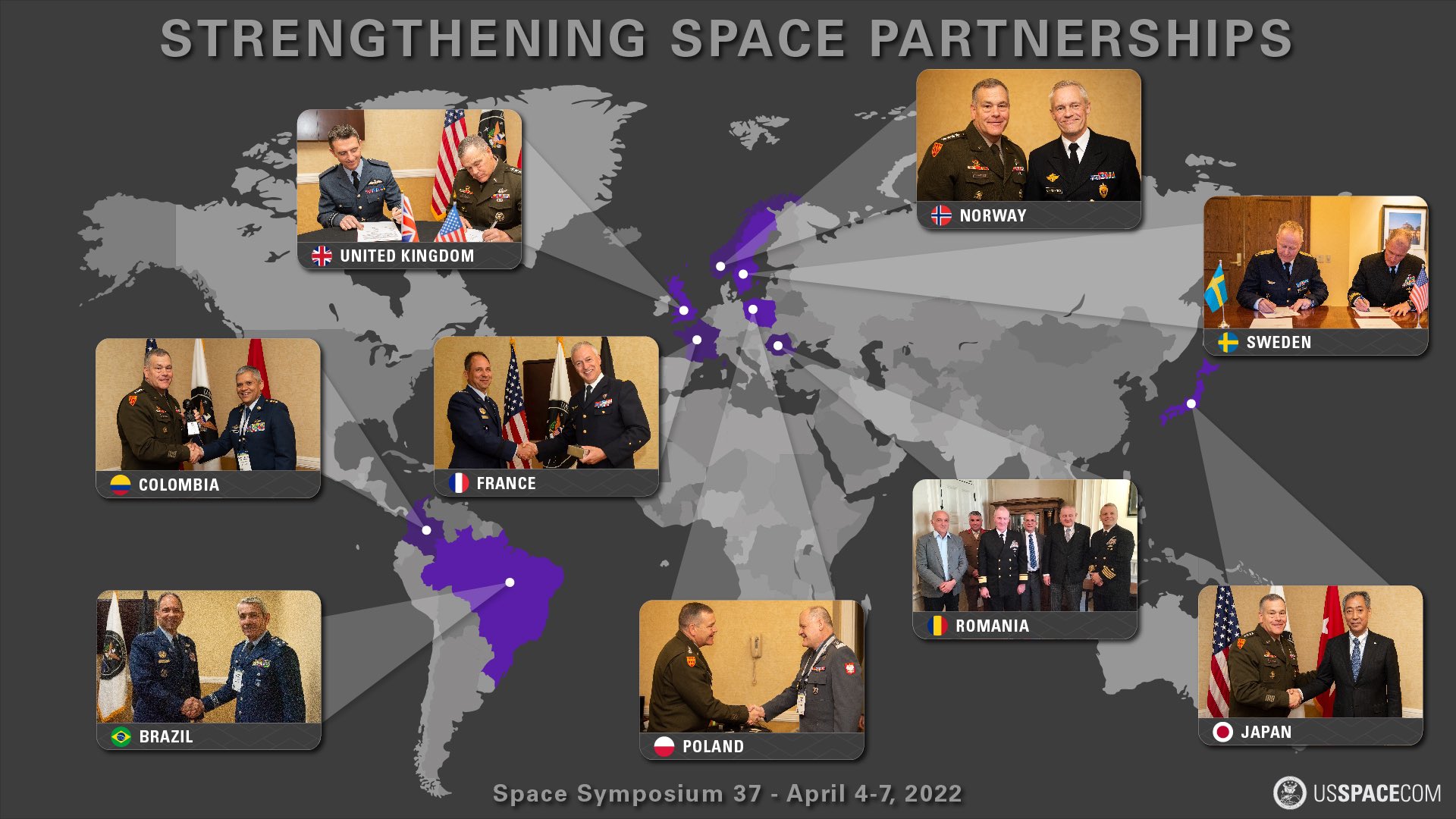 U S Space Command On Twitter Throughout Spacesymposium 37 Usspacecom Met With