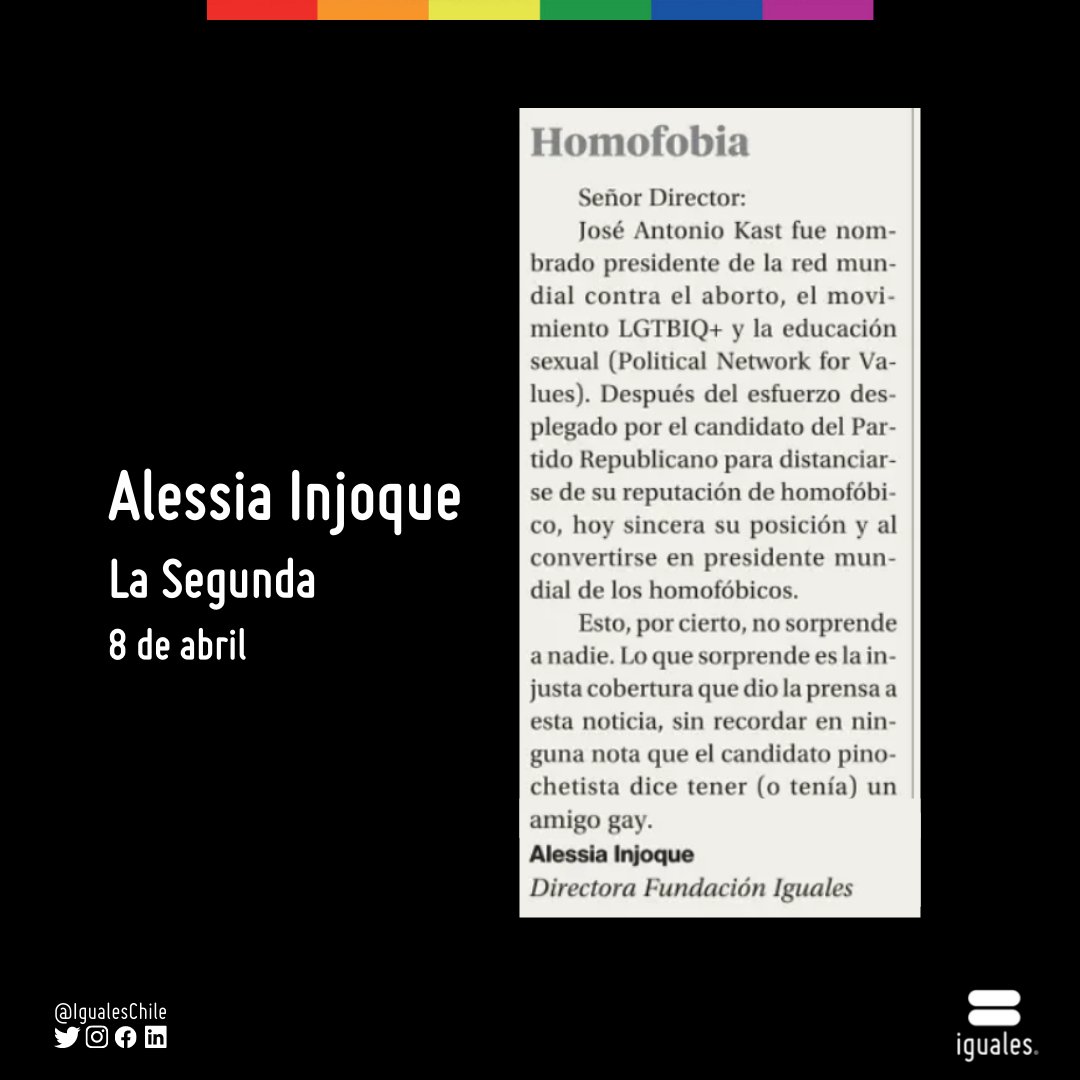Fundaci贸n Iguales On Twitter 馃憠 Compartimos La Carta De Nuestra