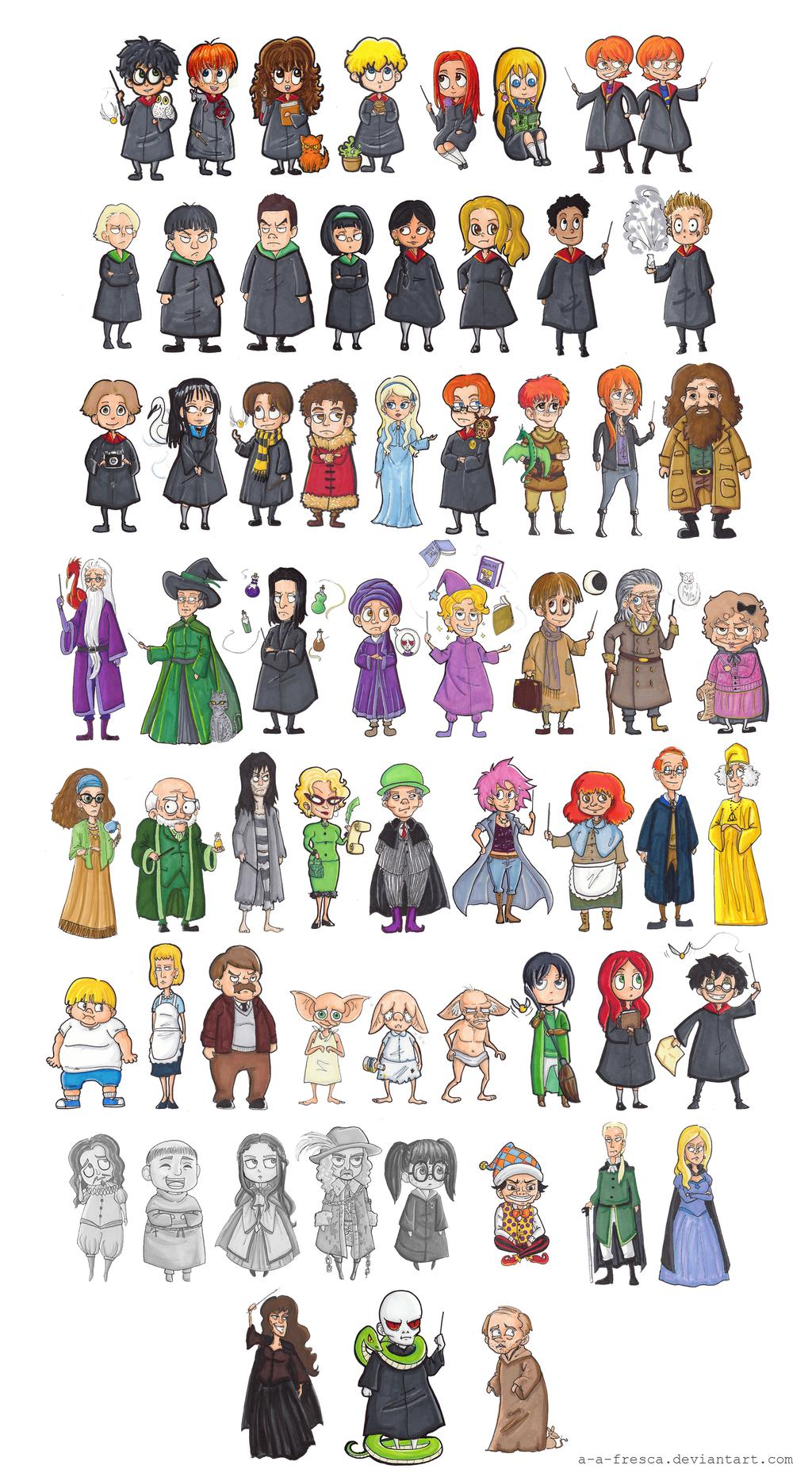 Harry Potter Characters Drawings