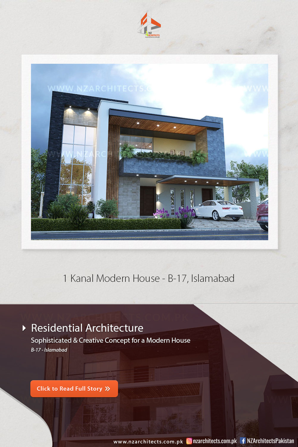 NZ Architects on Twitter: "1 Kanal Ultra Modern House Design in B-17 Islamabad: Sophisticated ...