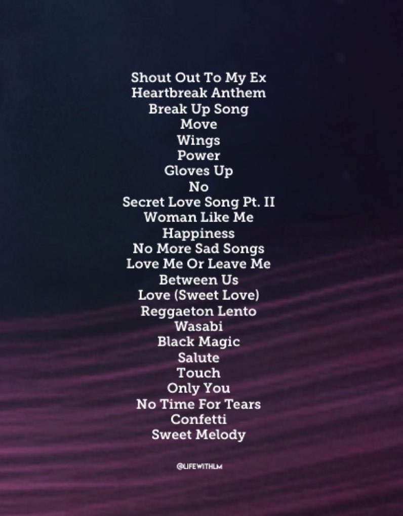Little Mix Neon Lights Tour Setlist