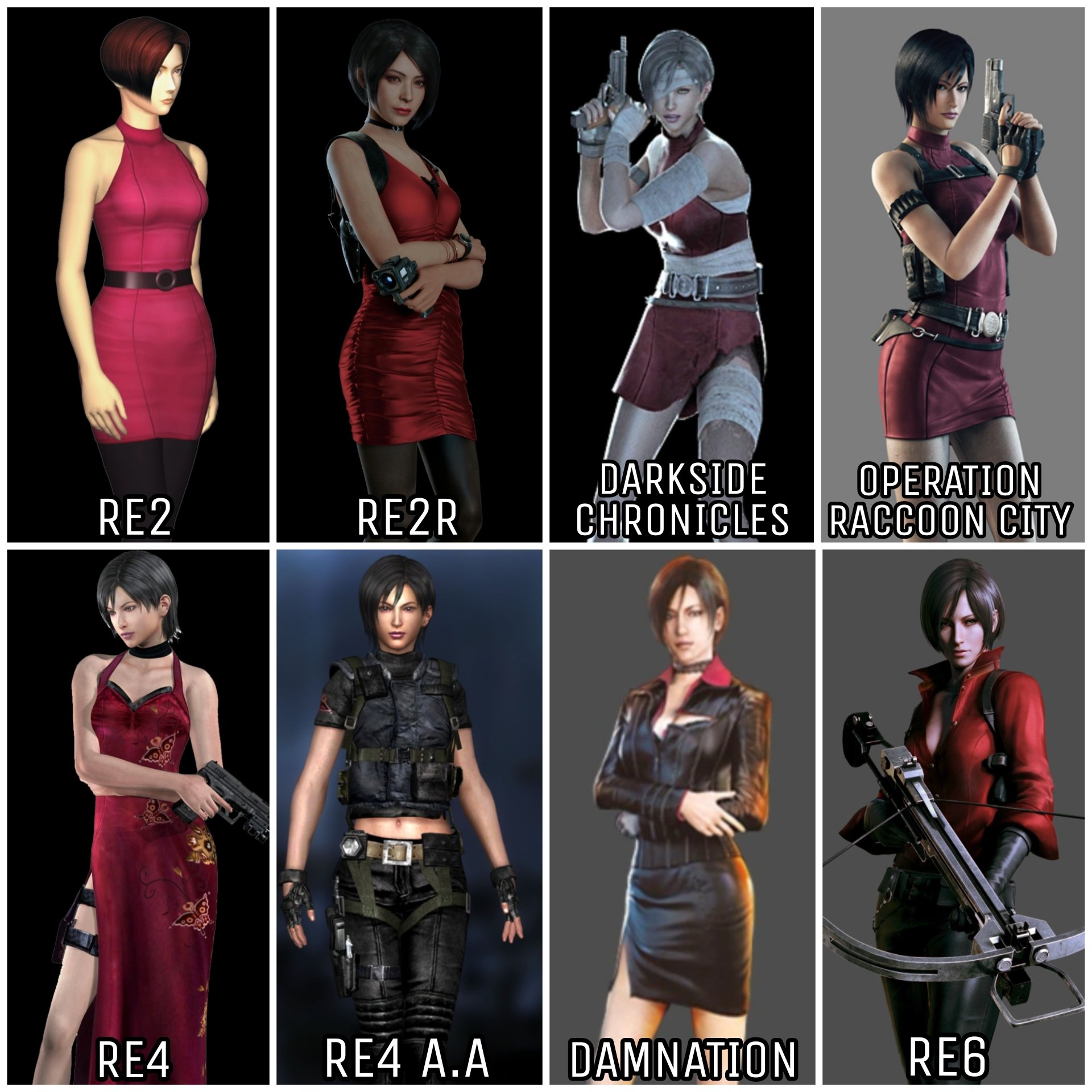 Ada Wong Resident Evil Damnation Outfit