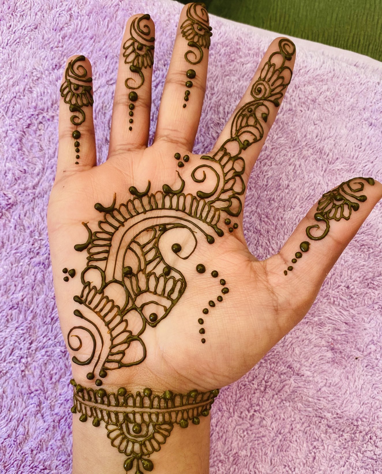 Simple Peacock Henna Designs For Hands