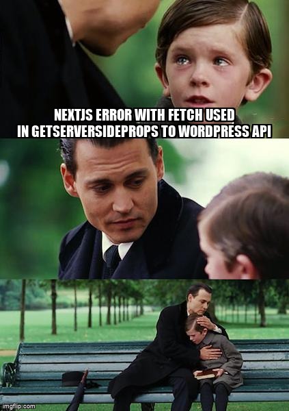 Meme Overflow On Twitter Nextjs Error With Fetch Used In