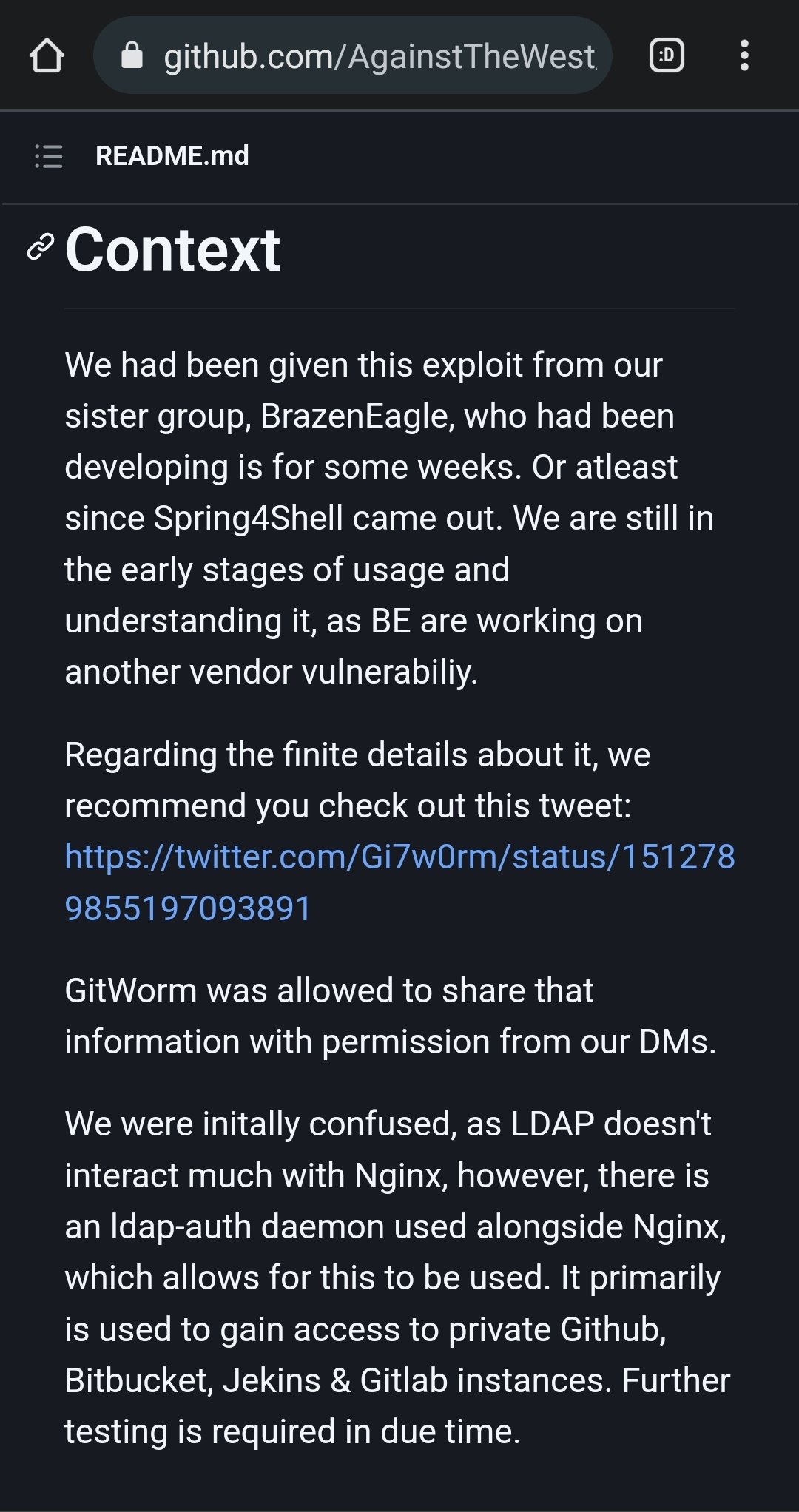Gitworm On Twitter Update On The Nginx 1 18 0day Around 20 Minutes