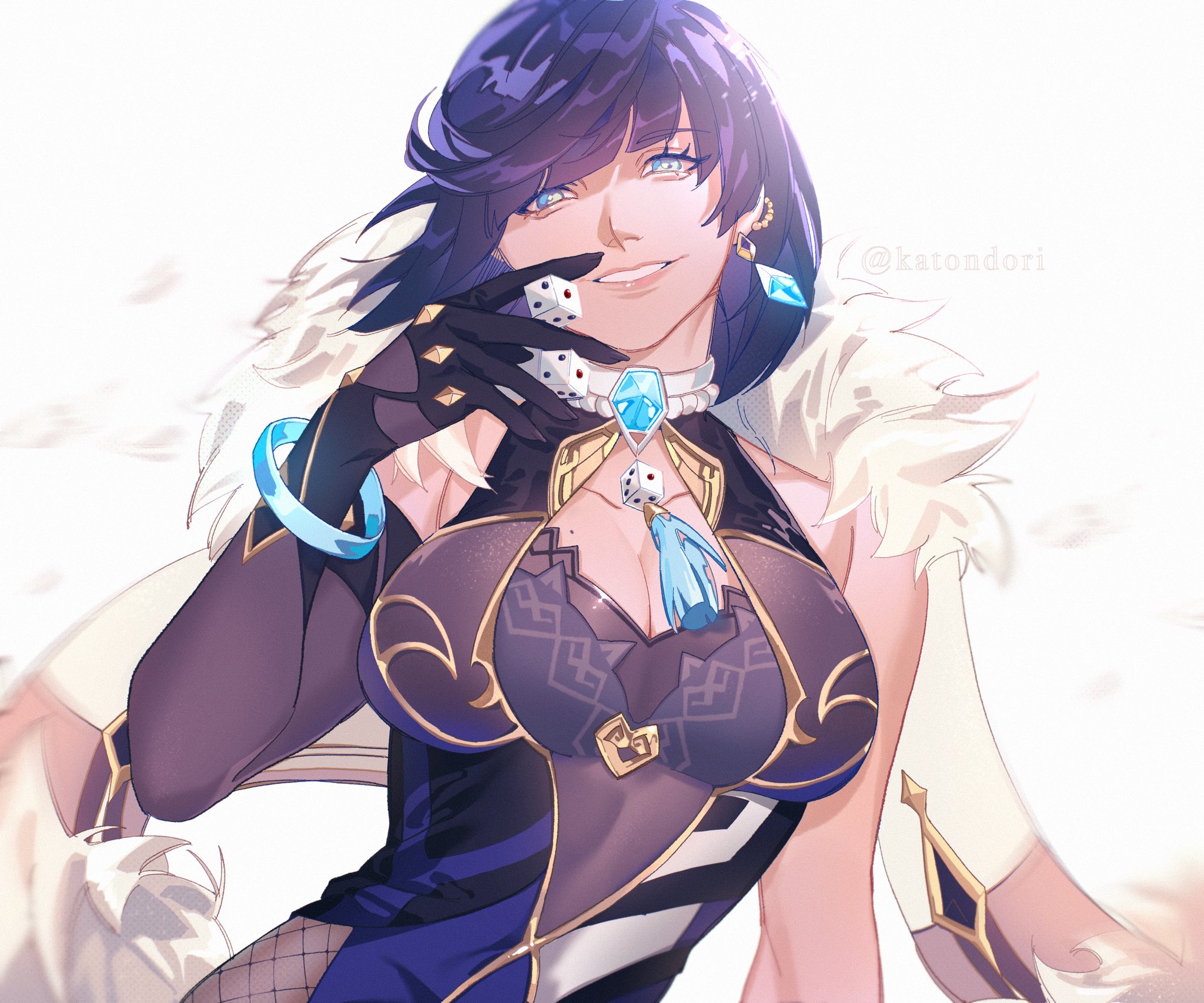 Ant on Twitter: "RT @katondori: snake eyes 🎲 #yelan #原神 https://t.co/rwpzTXXsed" / Twitter