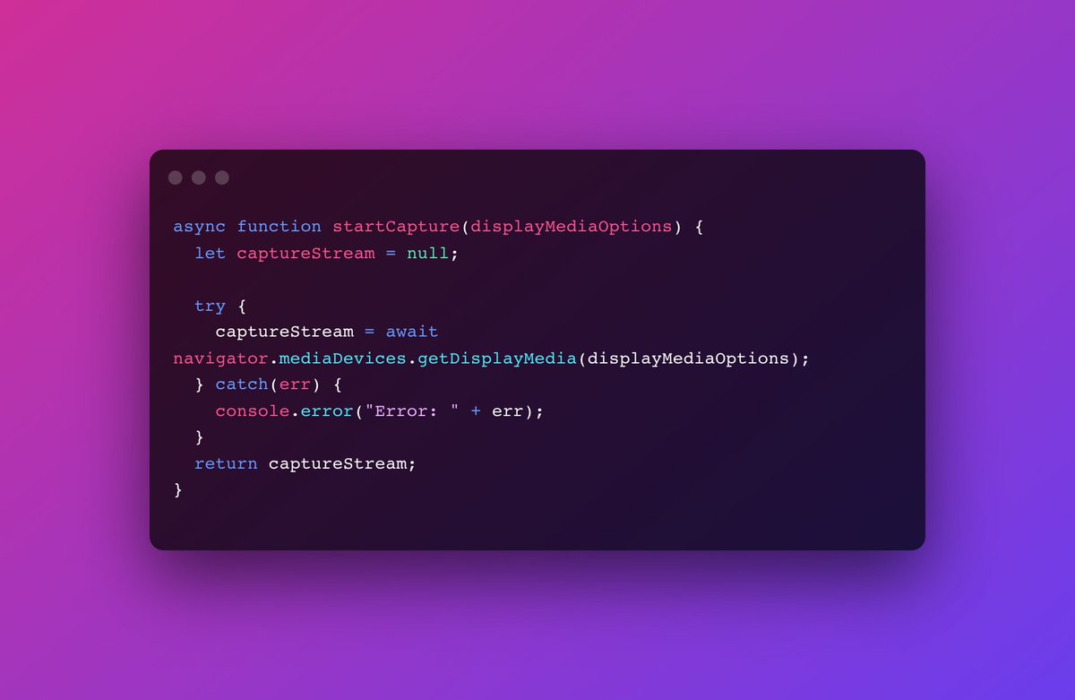 Ejiro - 💚 on Twitter: "Ever wondered how services like Google Meet allow users to share their ...