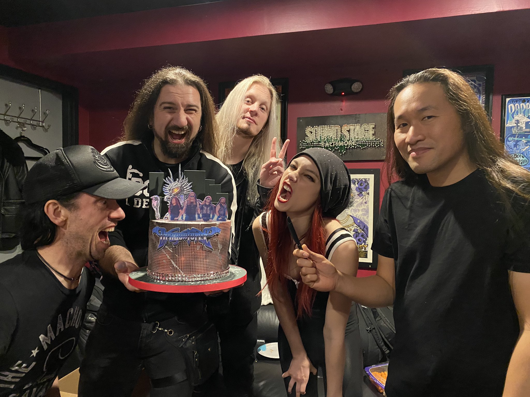 DragonForce on Twitter: "Forgot to shout out the venue in Baltimore who gifted us a cake after ...