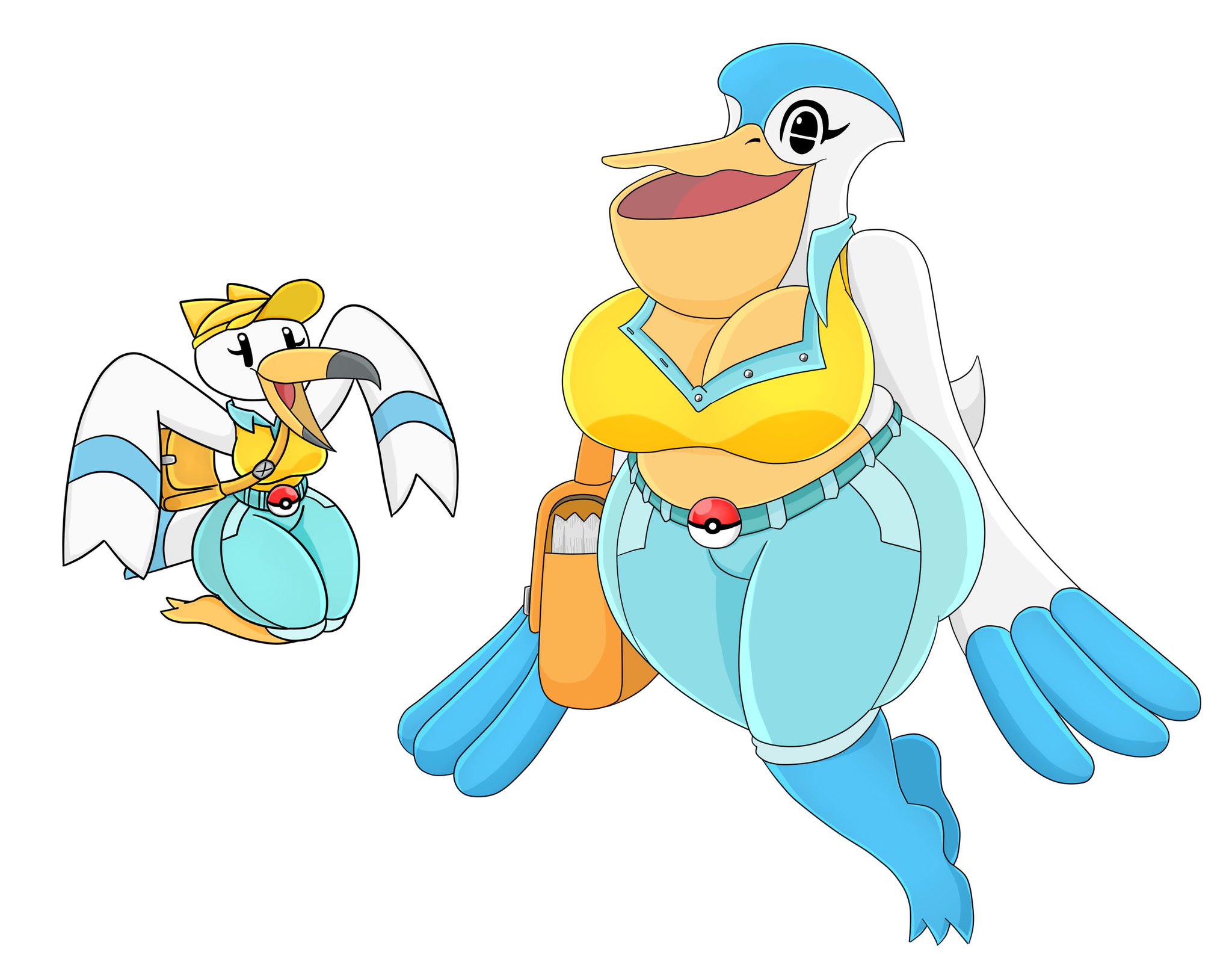 Urusee584 on Twitter: "Wingull Pelipper https://t.co/qEpUi0YtrA" / Twitter