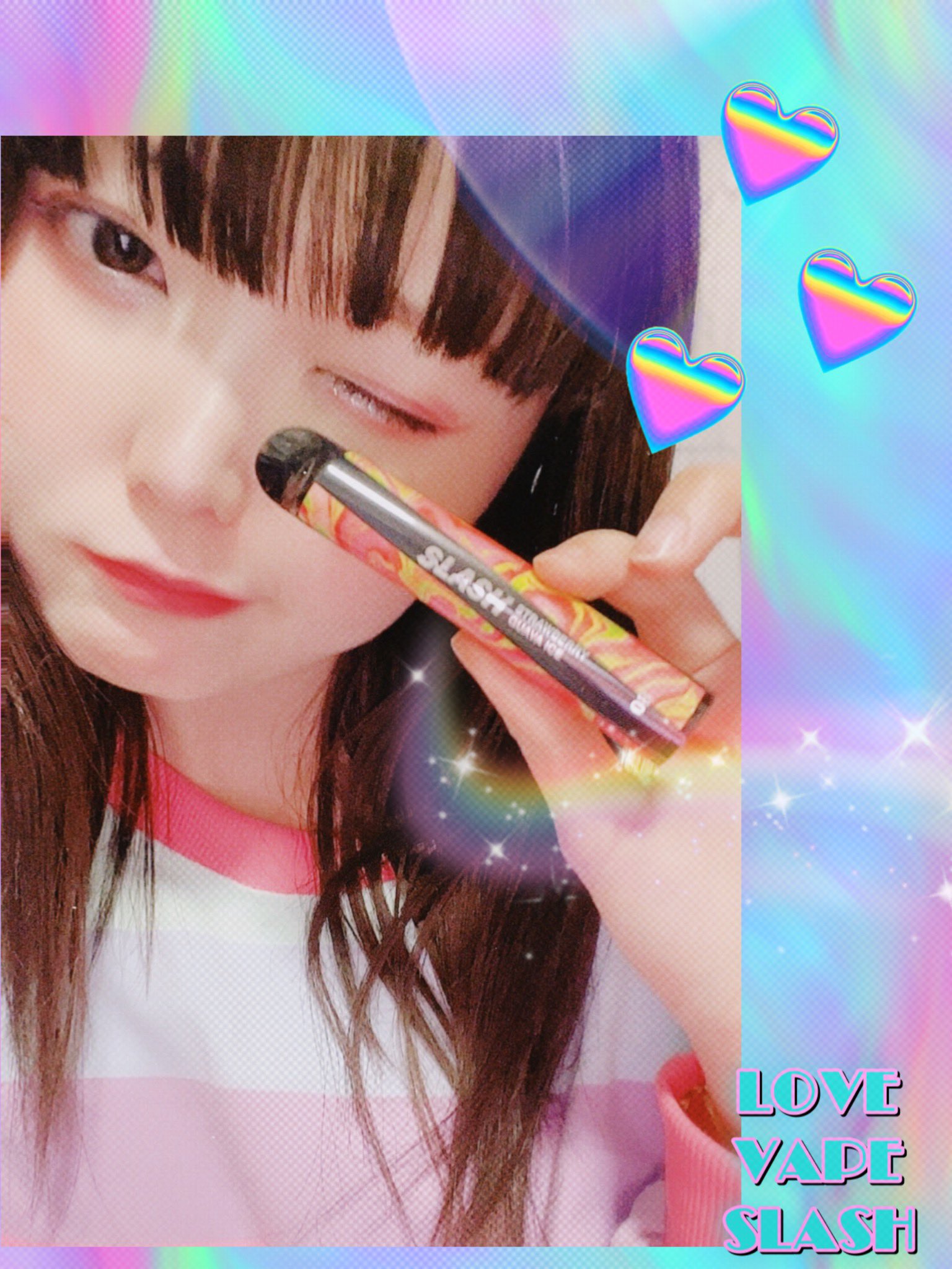 真宮みれい🐇🥀4/3キャラパプラス＋ゆかにゅん生誕 on Twitter: "気になってた持ち運びシーシャ「SLASH 」🌟 スイカチェリーと悩んでストロベリーグァバアイス🍧🍓 パケから ...