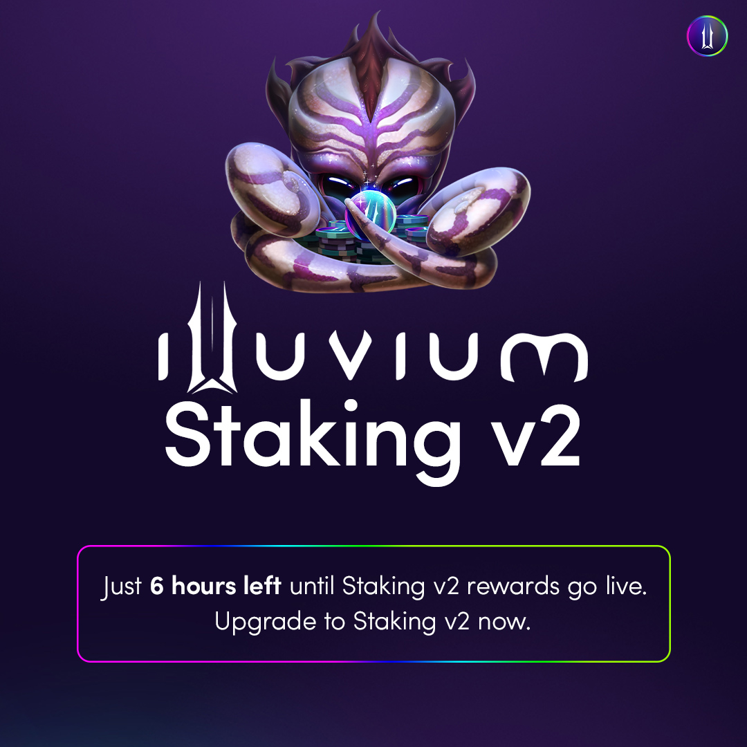 Illuvium on Twitter: "6 hours until emissions go live! ILV token holders who staked in our v1 ...