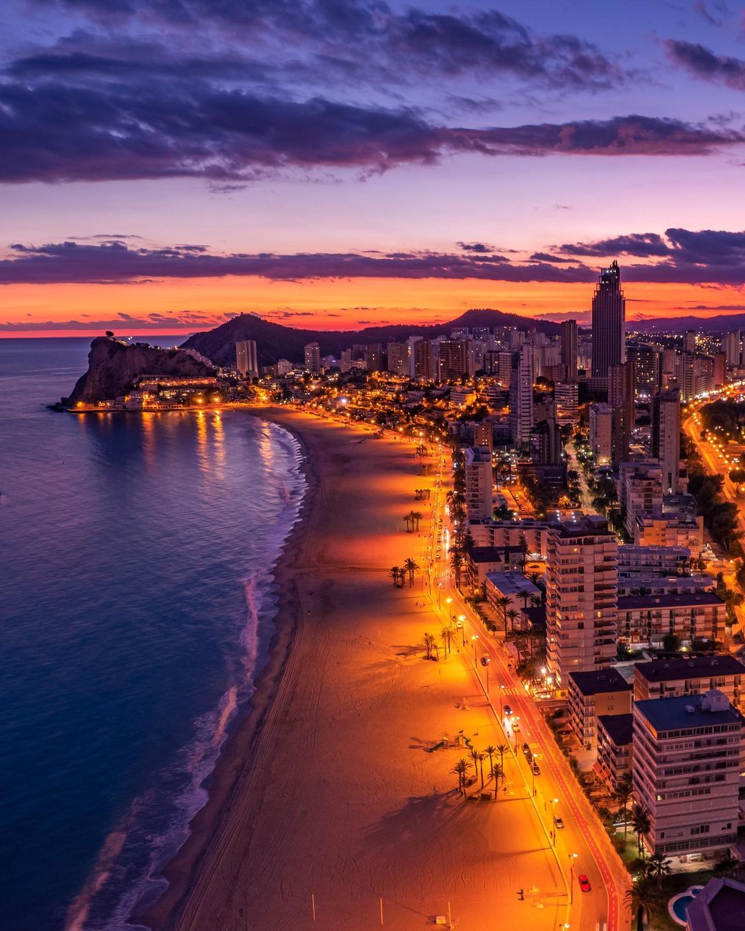 Playa De Benidorm De Noche New Years Eve In Benidorm Benidorm All