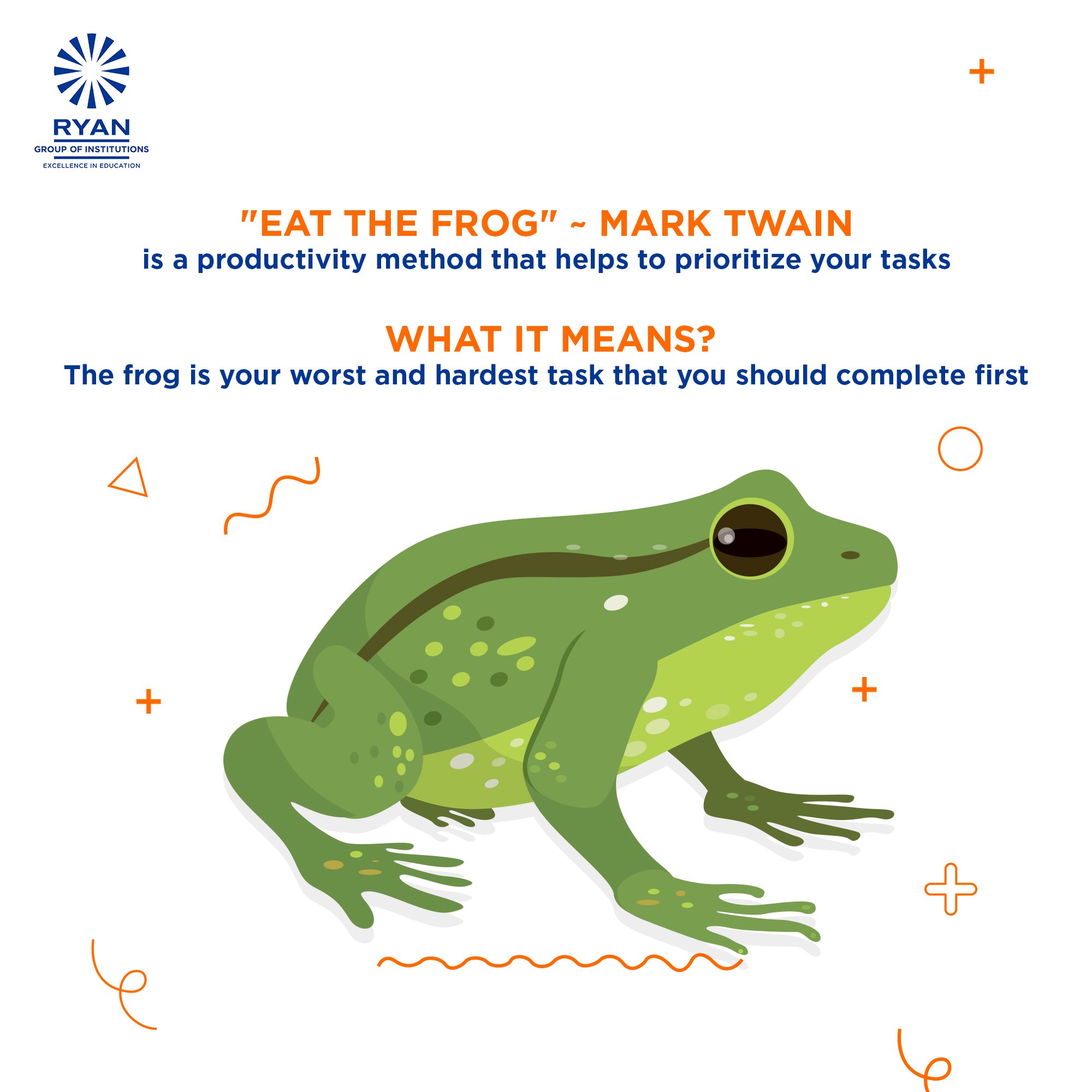 Ryan Group on Twitter: "Eat The Frog is a #productivity method that ...