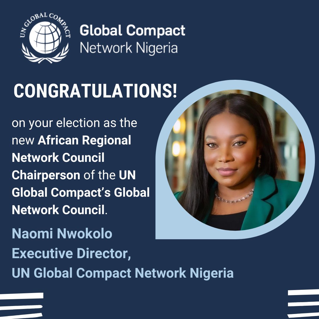 UN Global Compact Network Nigeria on Twitter: "We are delighted to announce that our Executive ...
