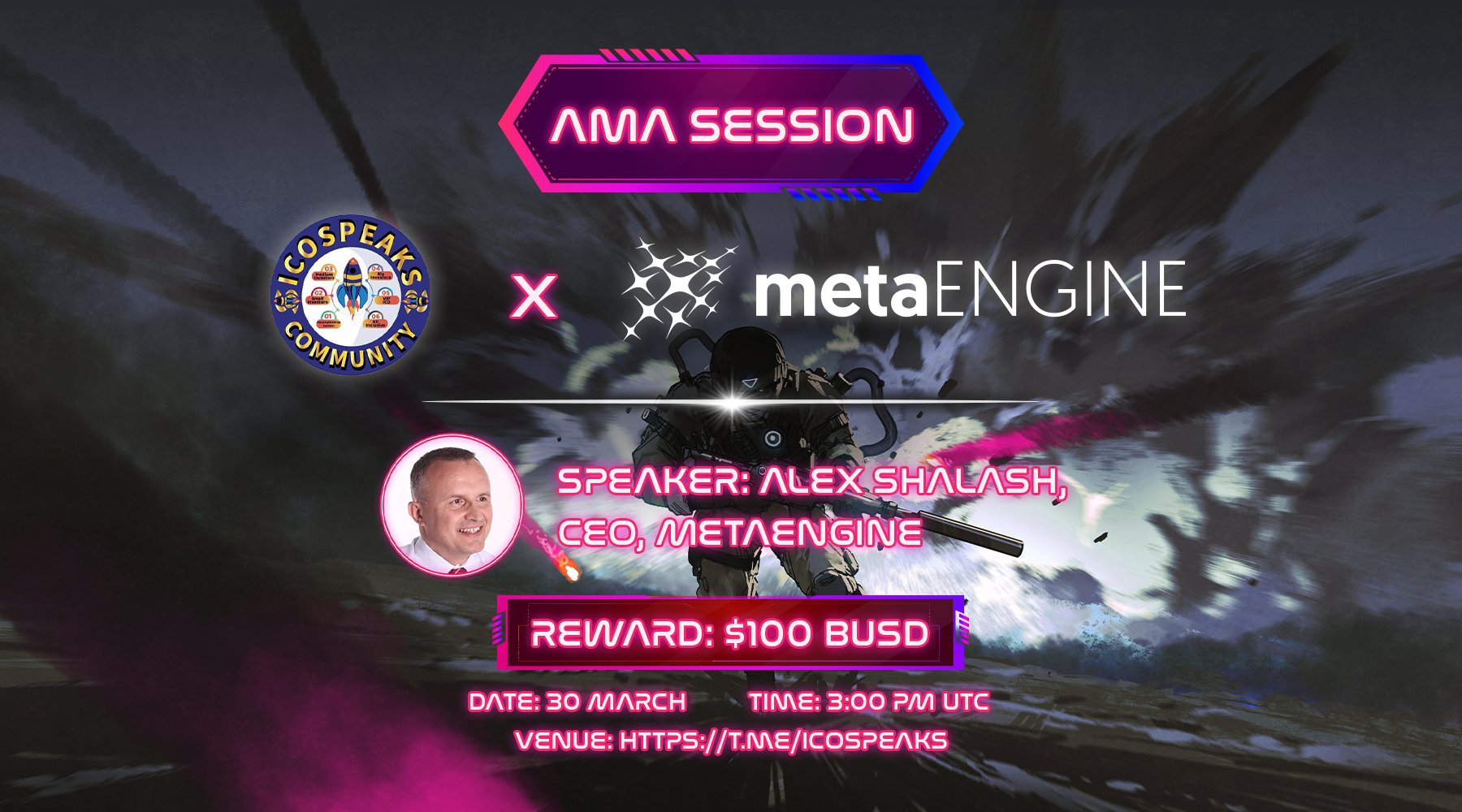 metaENGINE on Twitter: "🎙️ We are thrilled to announce our first #AMA!! Join us for an ...